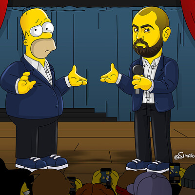 Simpsonized Art
