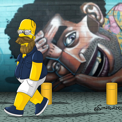 Simpsonized Art