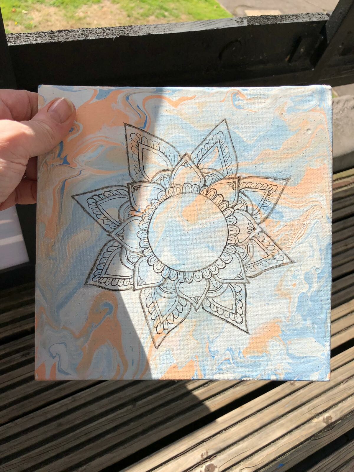 ArtStation - Mandala on acrylic drip board