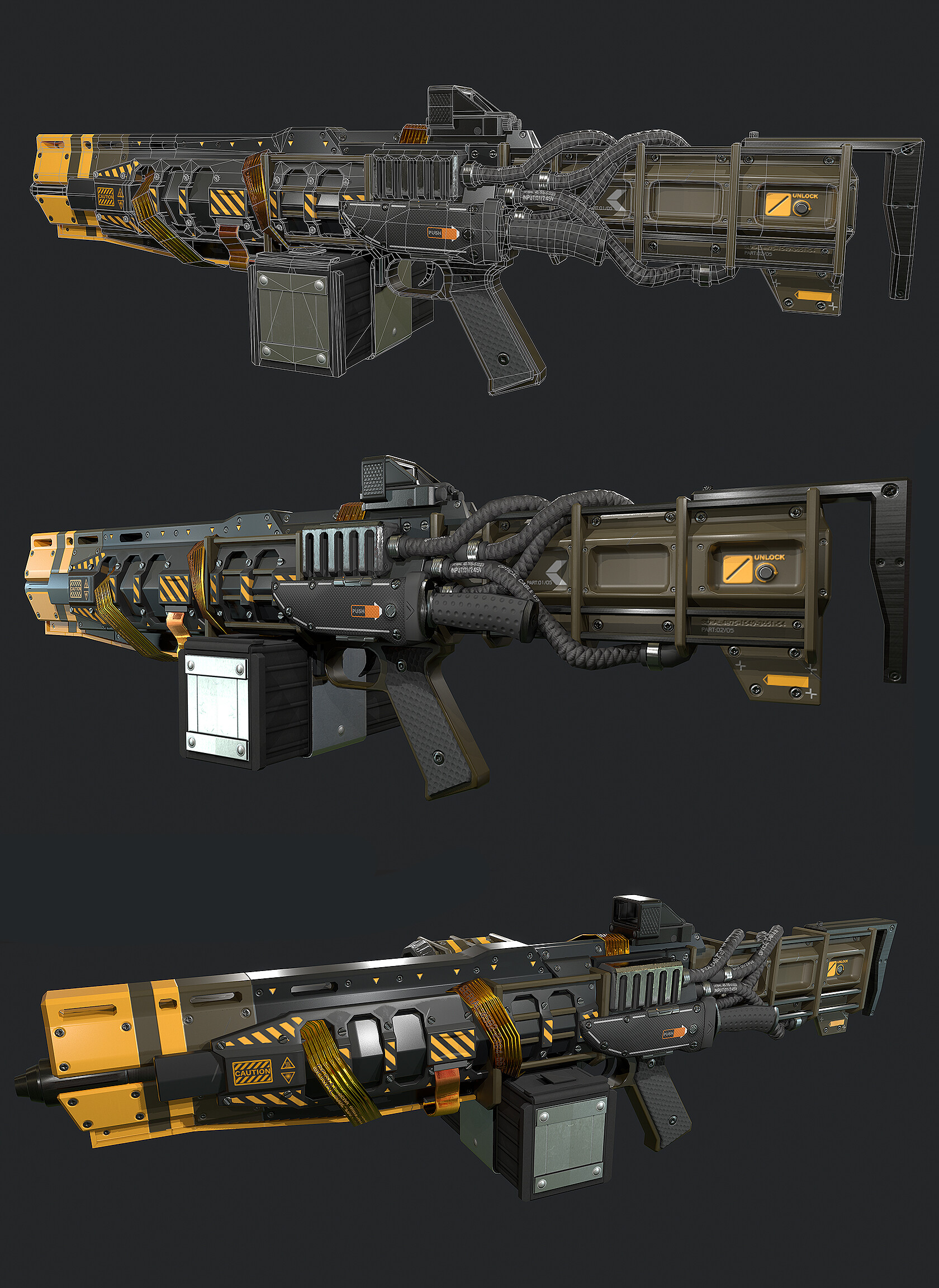 ArtStation - rail weapon part 2