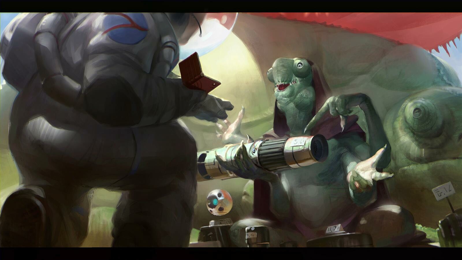 ArtStation - Space trader + sketch