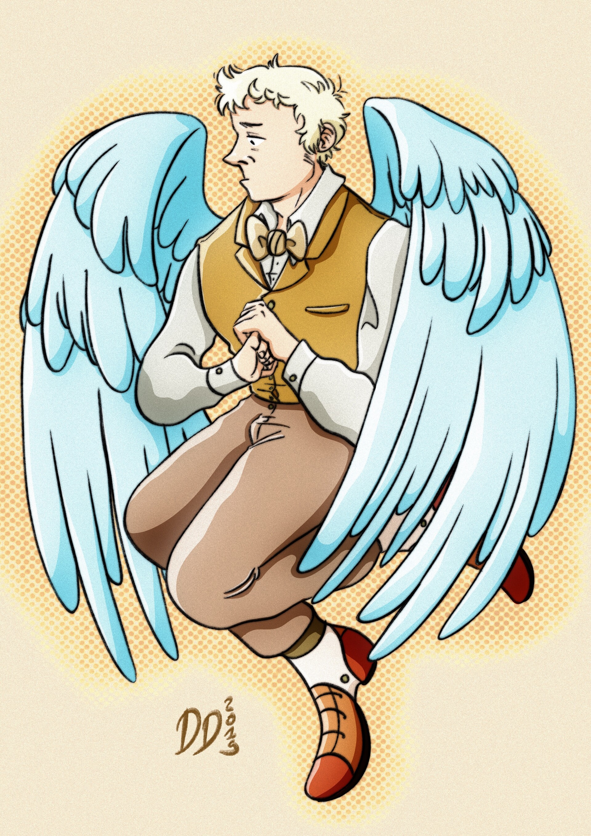 ArtStation - Aziraphale is a softie (Good Omens)