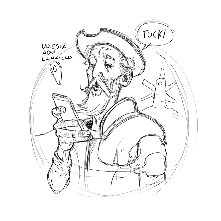 don quixote coloring pages