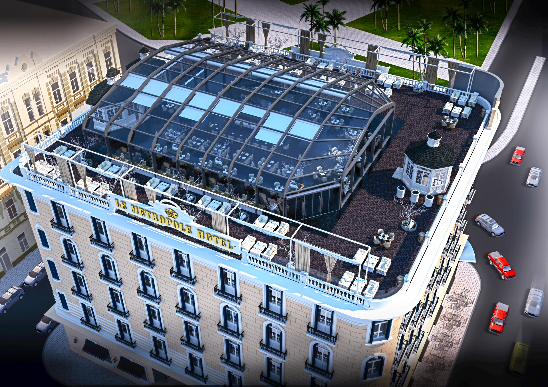 Mohamed Elserety - ROOF Restaurant in LE METROPOLE Hotel