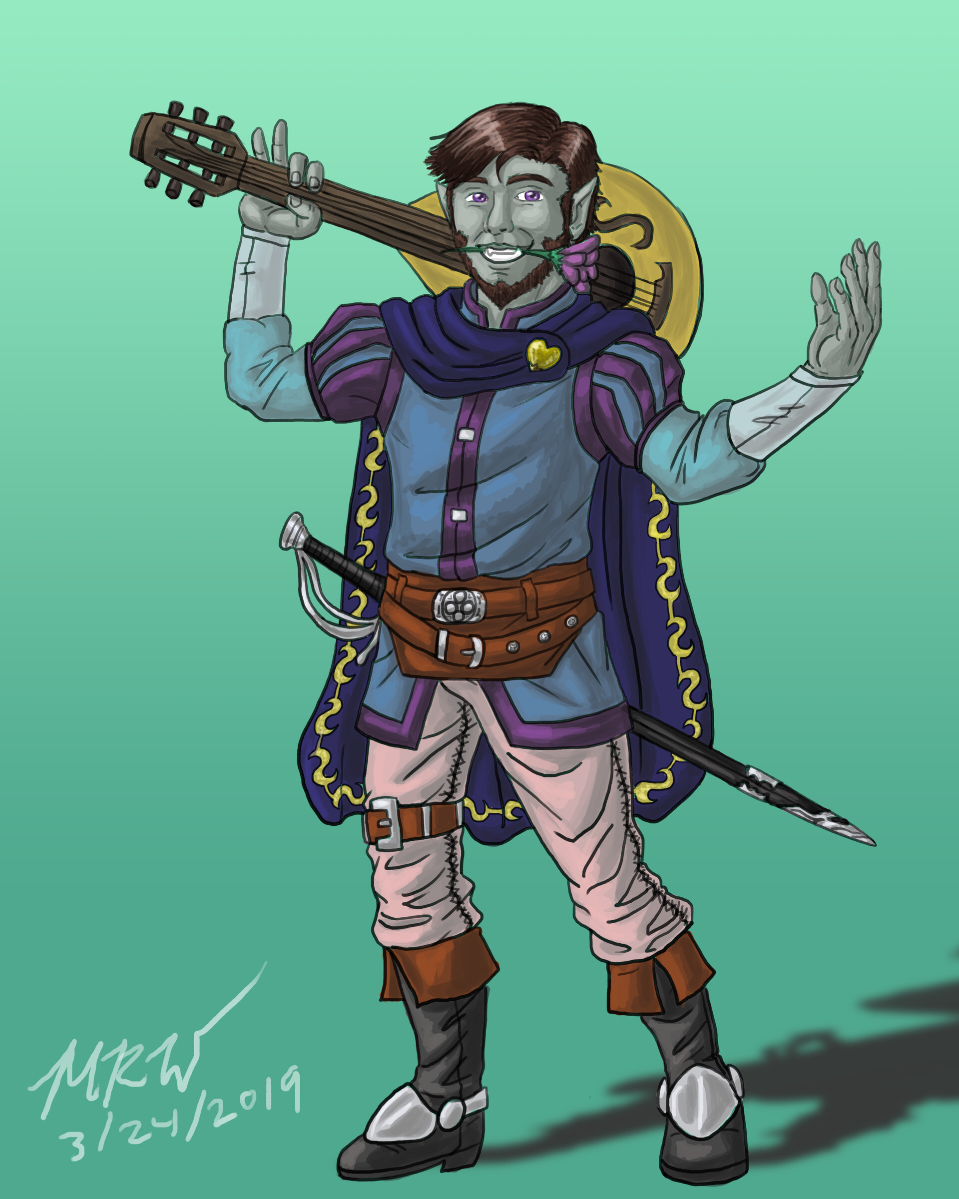 half orc bard