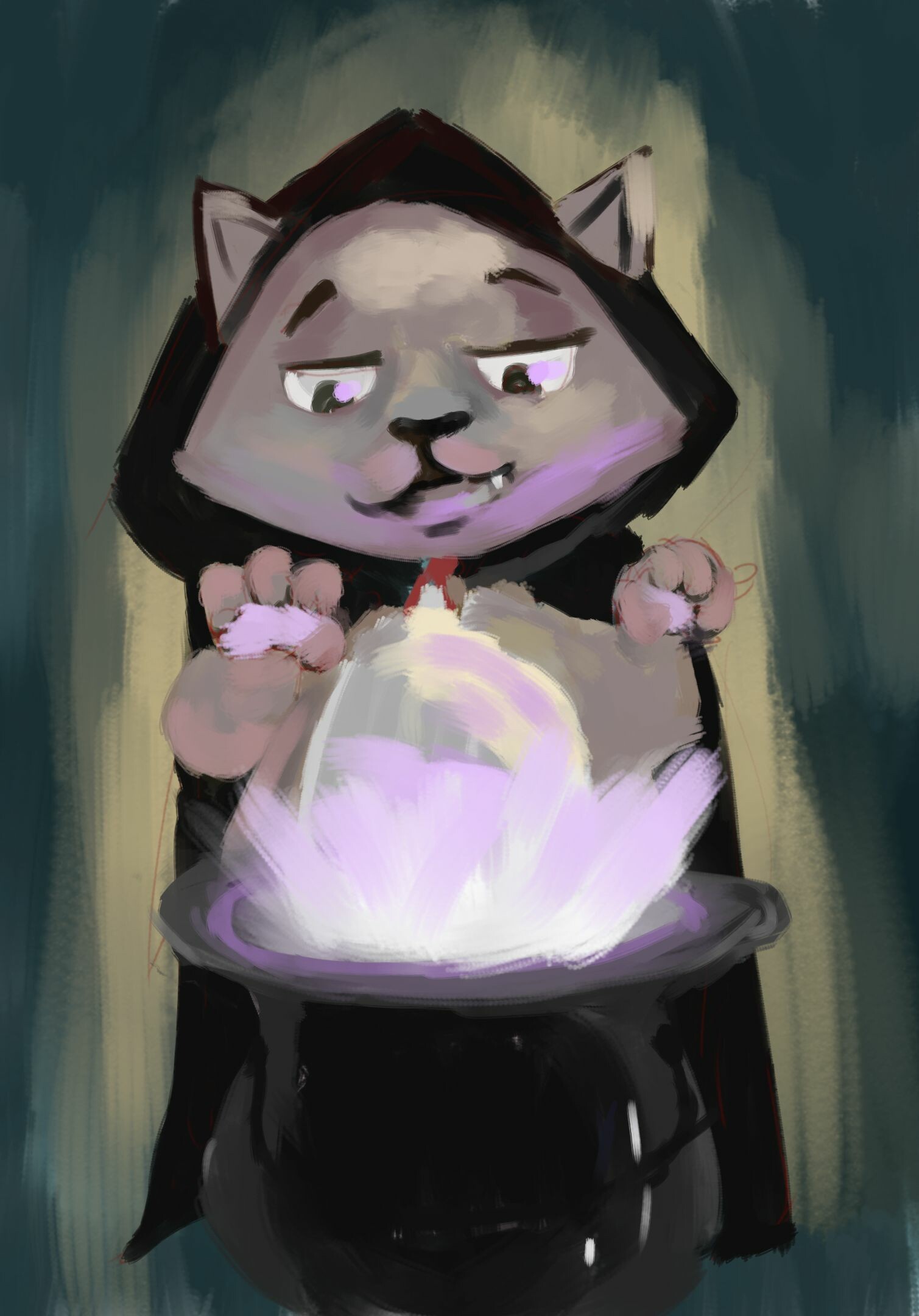 ArtStation - Witch Cat sketch