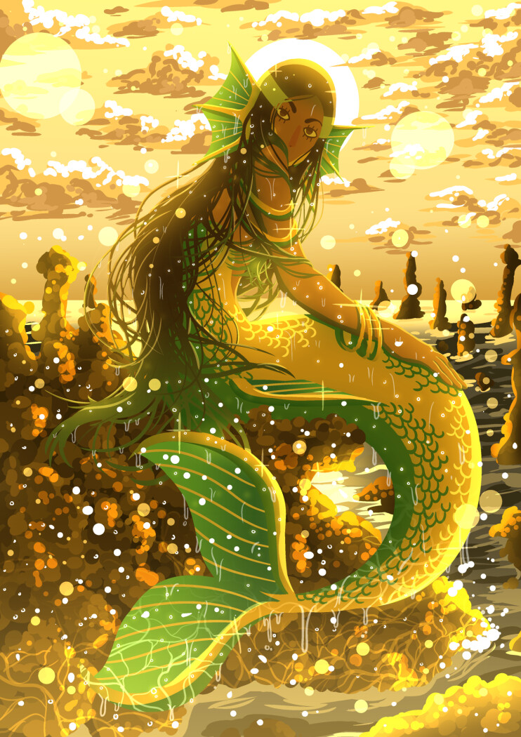 ArtStation - Sunrise Mermaid