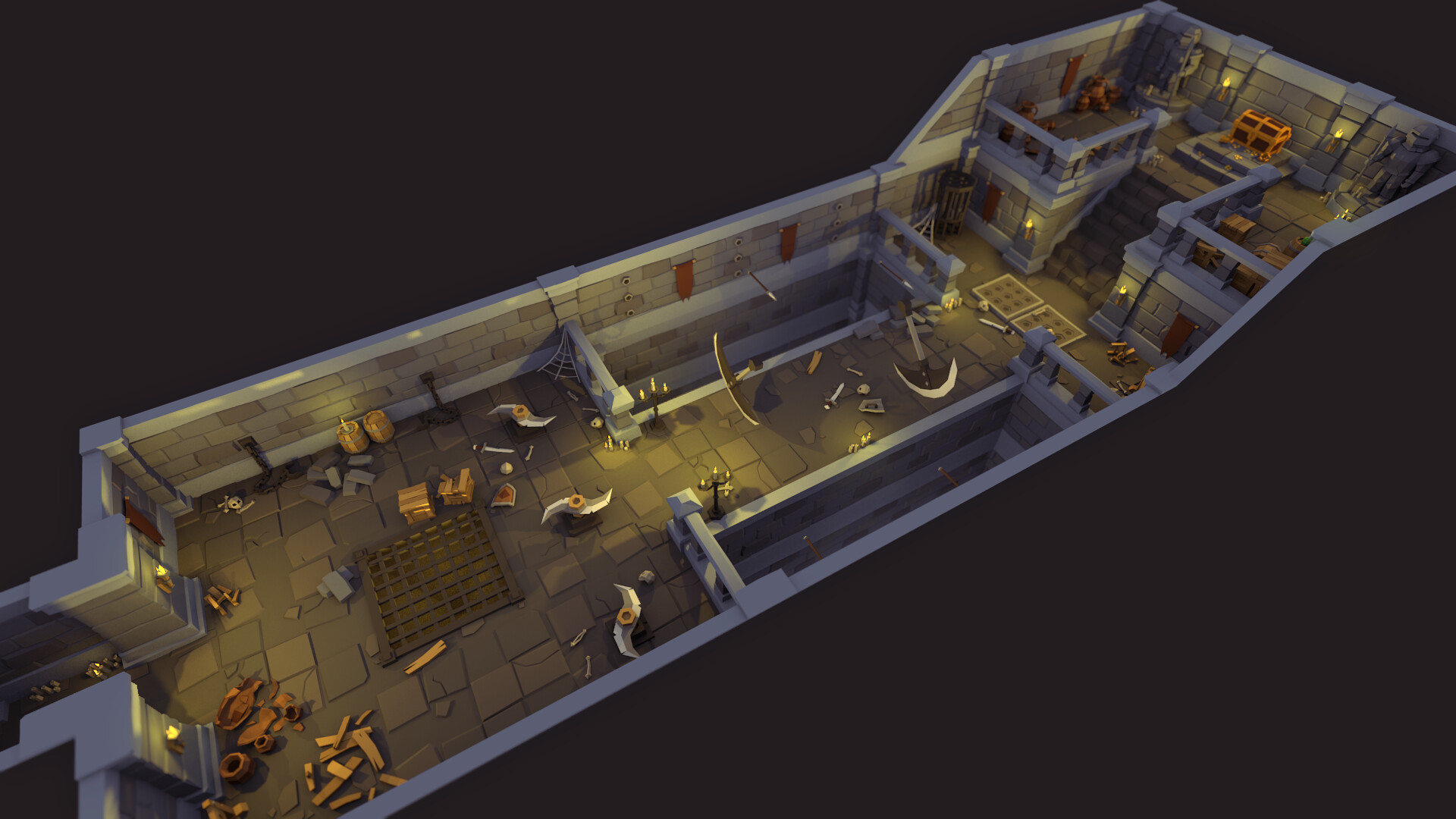 Miguel Lobo - Low Poly Dungeon Environment