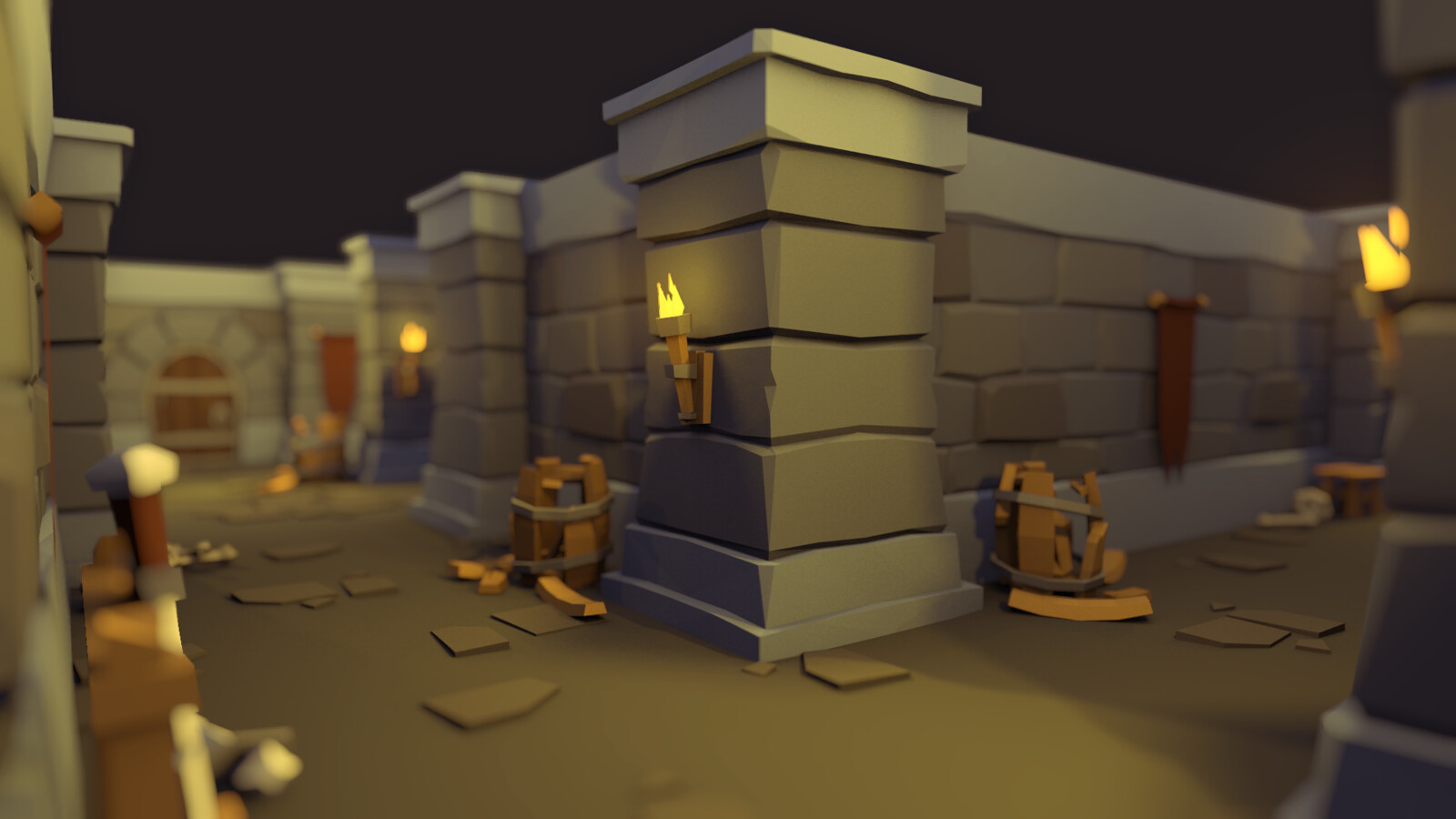 Miguel Lobo - Low Poly Dungeon Environment