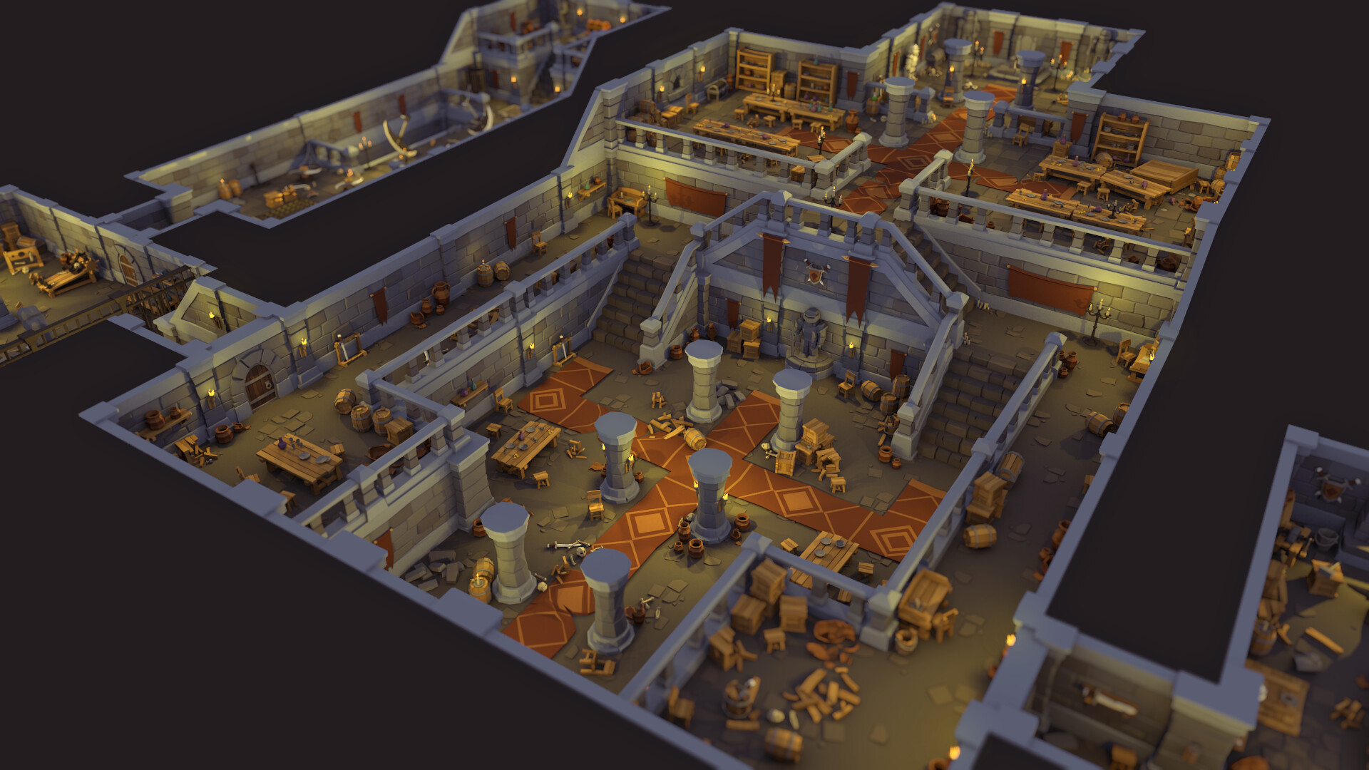 Miguel Lobo - Low Poly Dungeon Environment