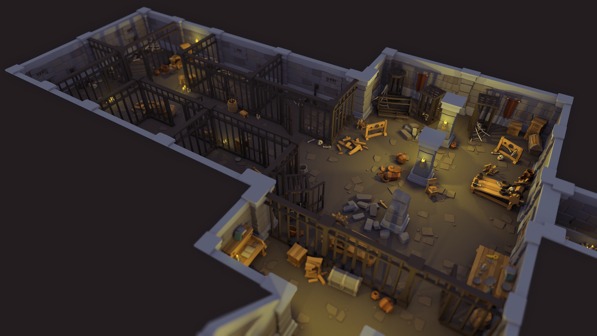 Miguel Lobo - Low Poly Dungeon Environment