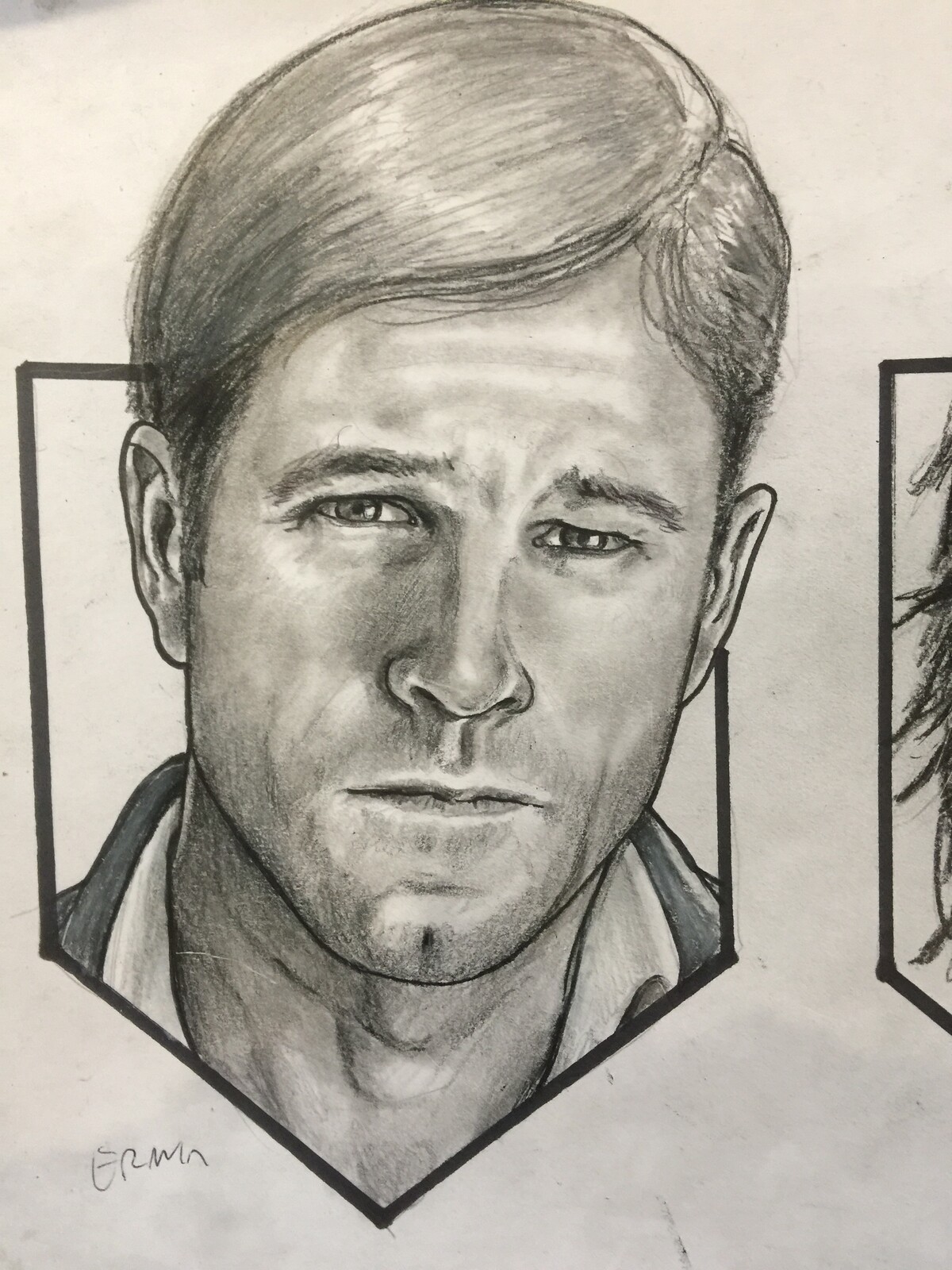 Michael Hardeman - Attack on Titan character portraits Levi, Erwin, Hanji