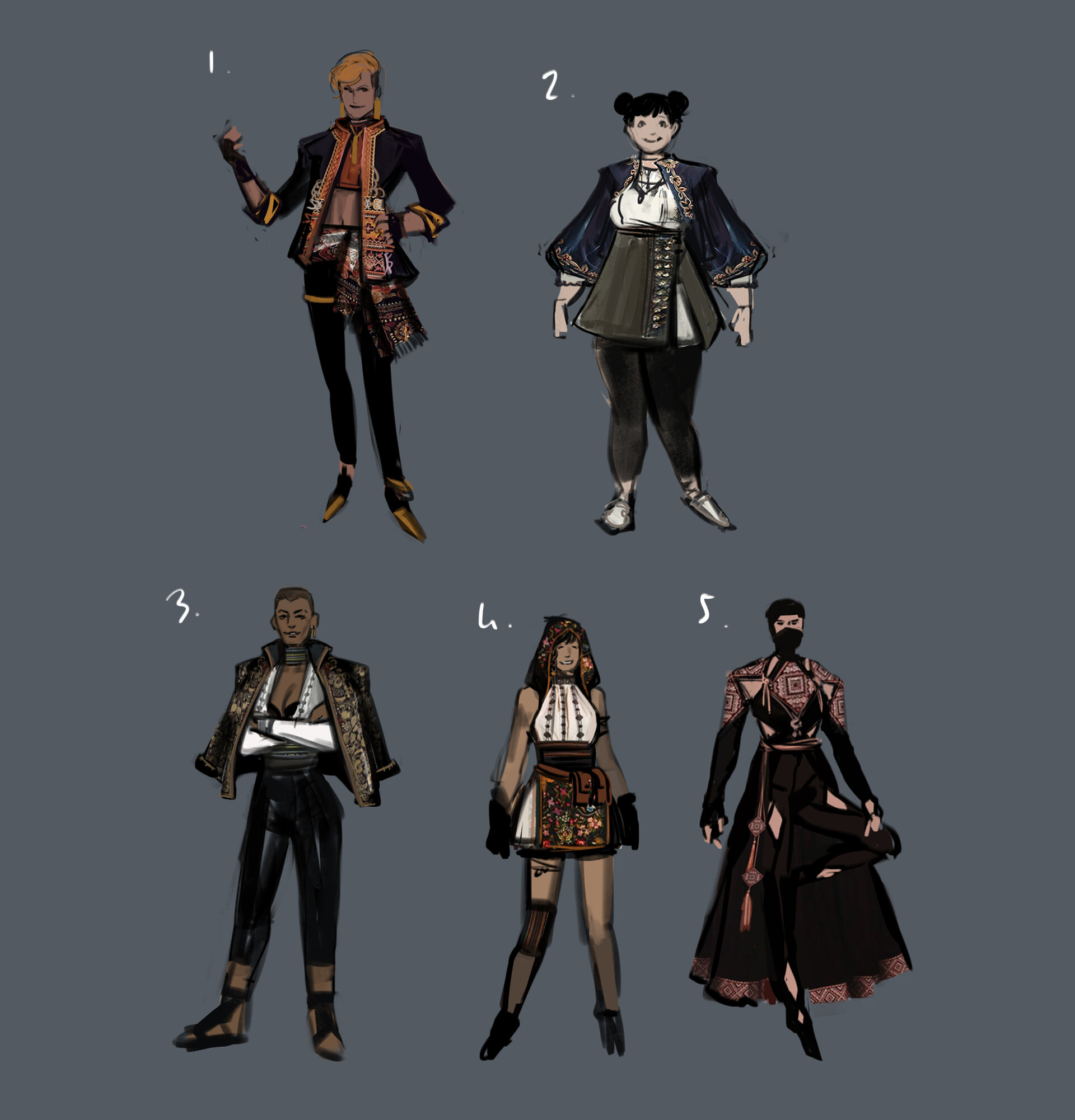 Giulia Carli - Character Sketches - 2019