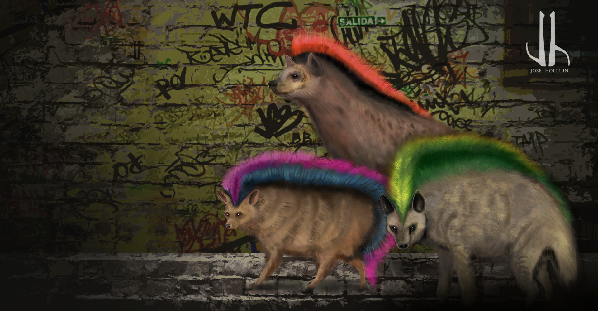 ArtStation - Punk Rock Hyenas
