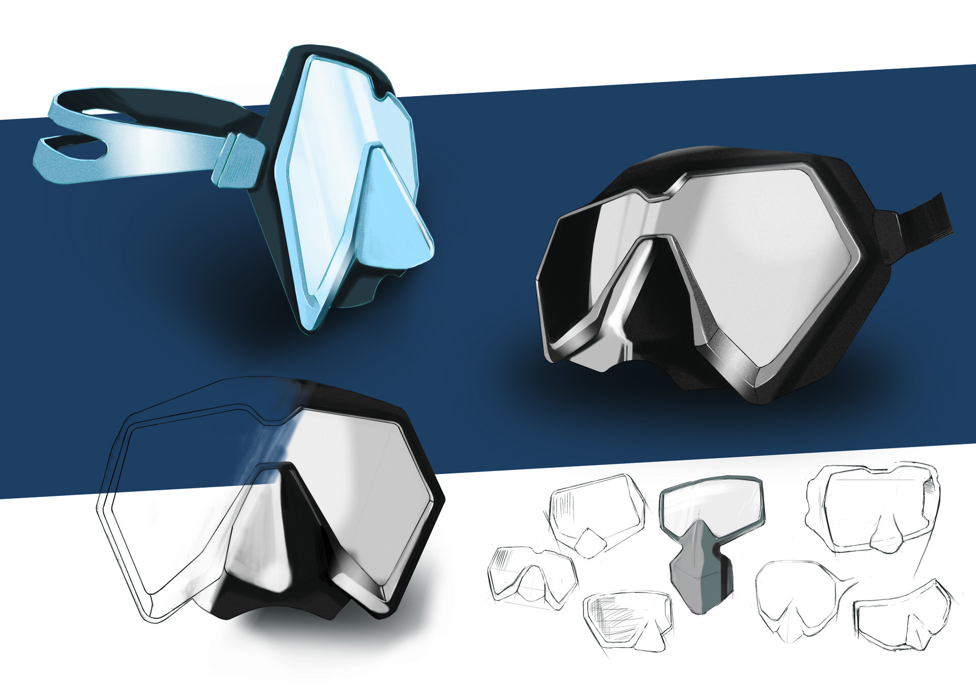 ArtStation - DIVING MASK