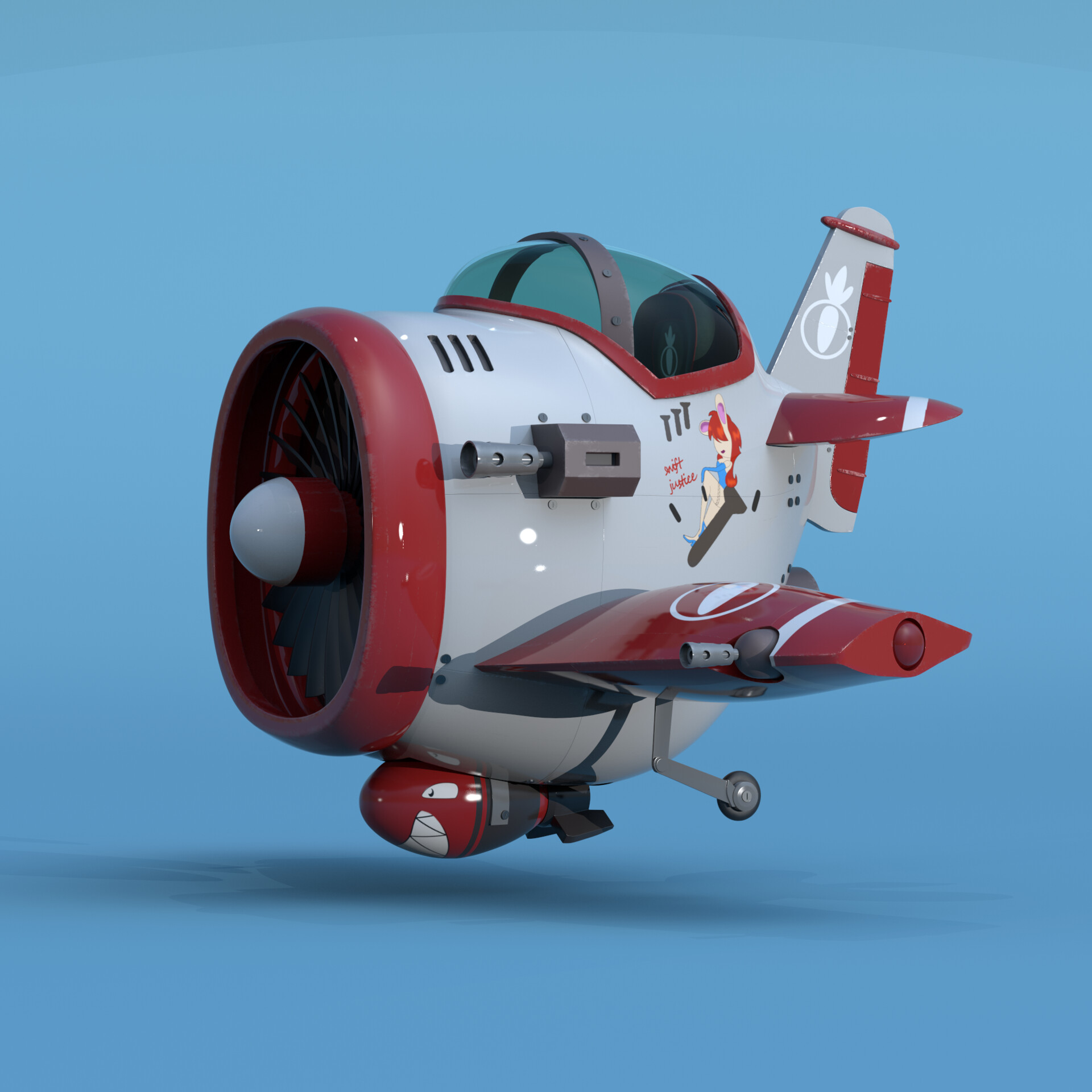 ArtStation - "Swift Justice" fighter jet