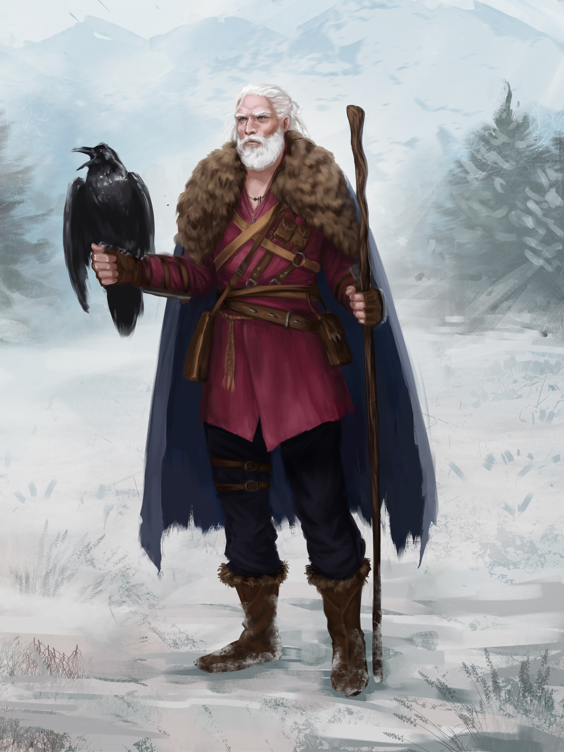 ArtStation - Winter wanderer