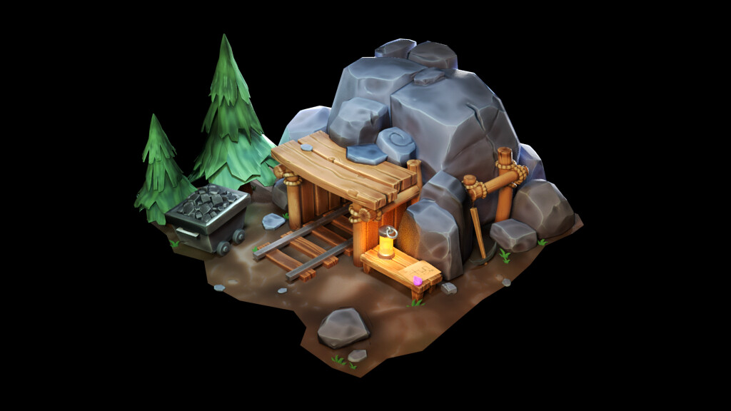 ArtStation - Stylised Mineshaft