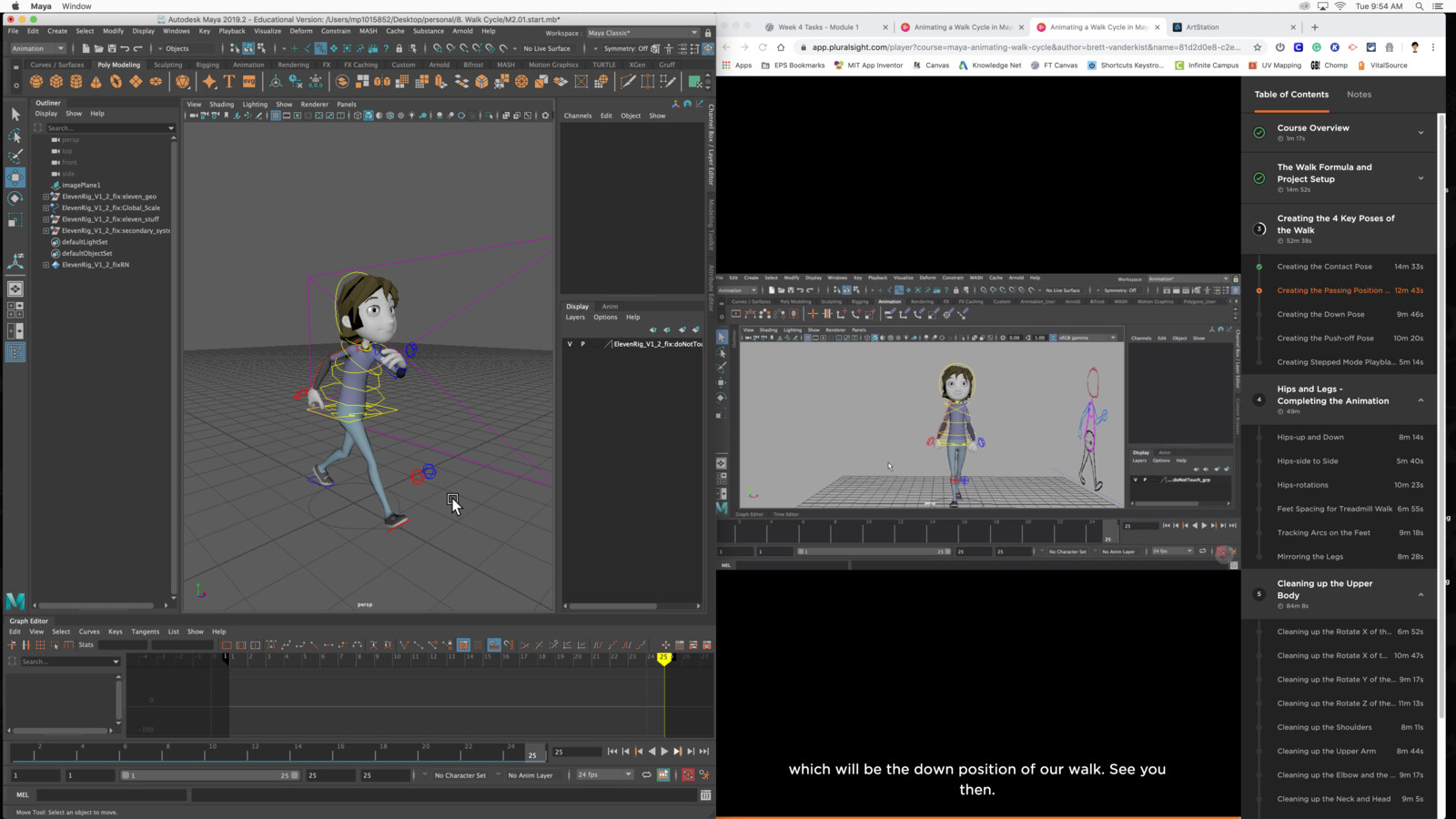 Matthew Posa - Animating a Walk Cycle in Maya
