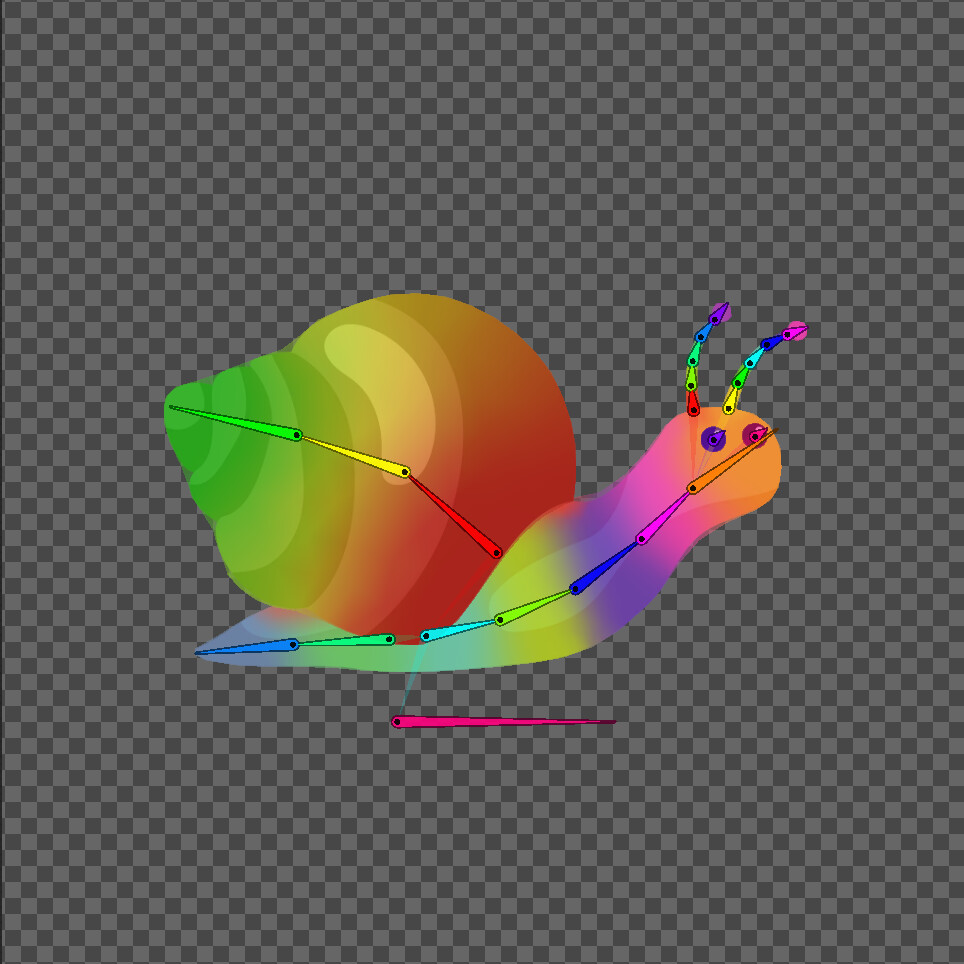 thrinethra ms - Snail 2D | Rig | Animation | Unity 2D