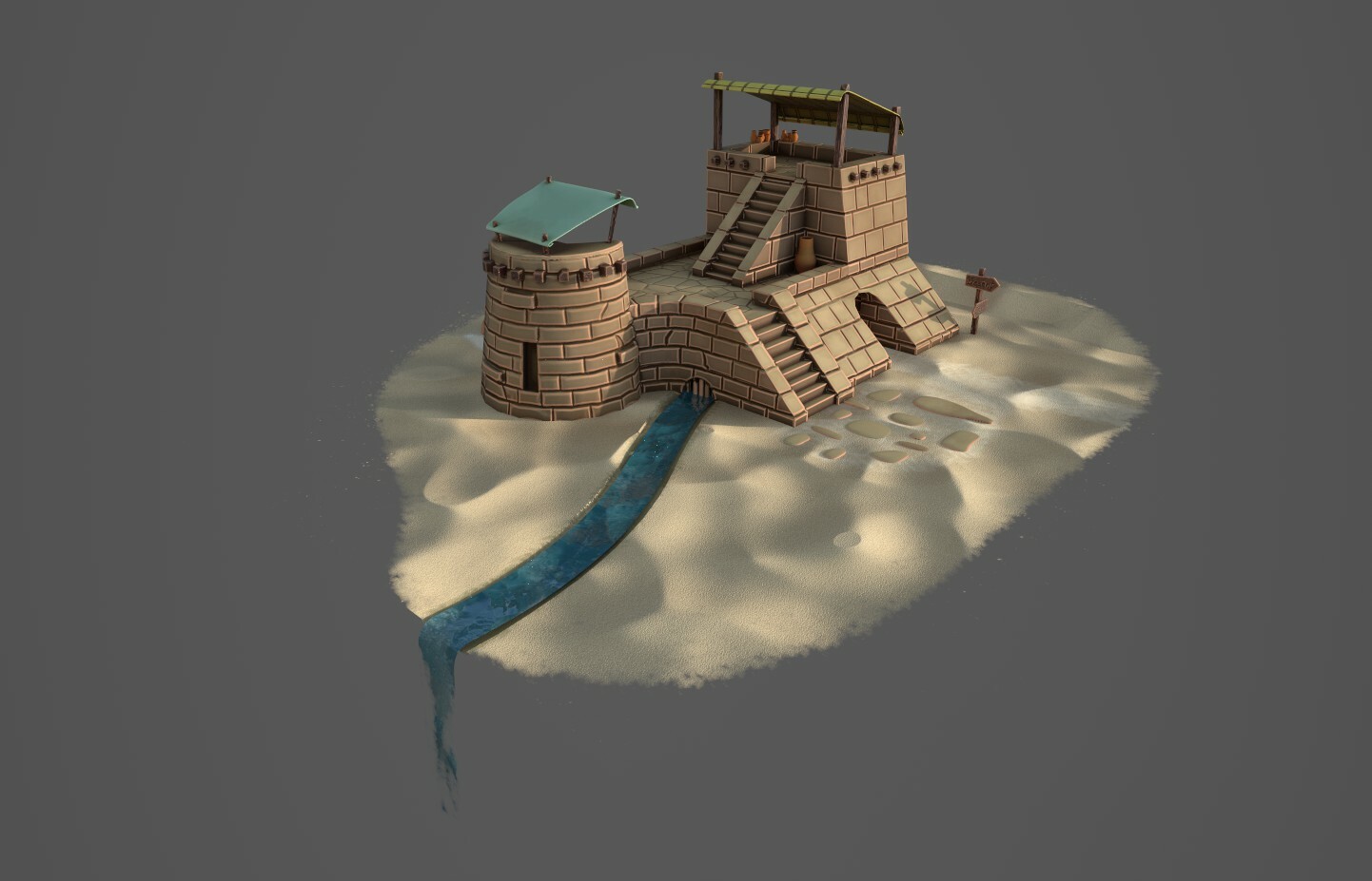 ArtStation - Desert Building