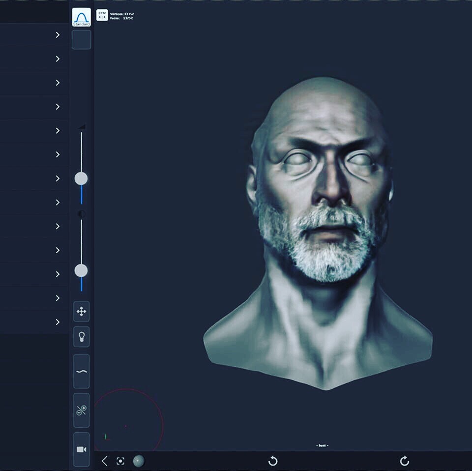 ArtStation - Sculpting a Male Character in Forger on the iPad Pro