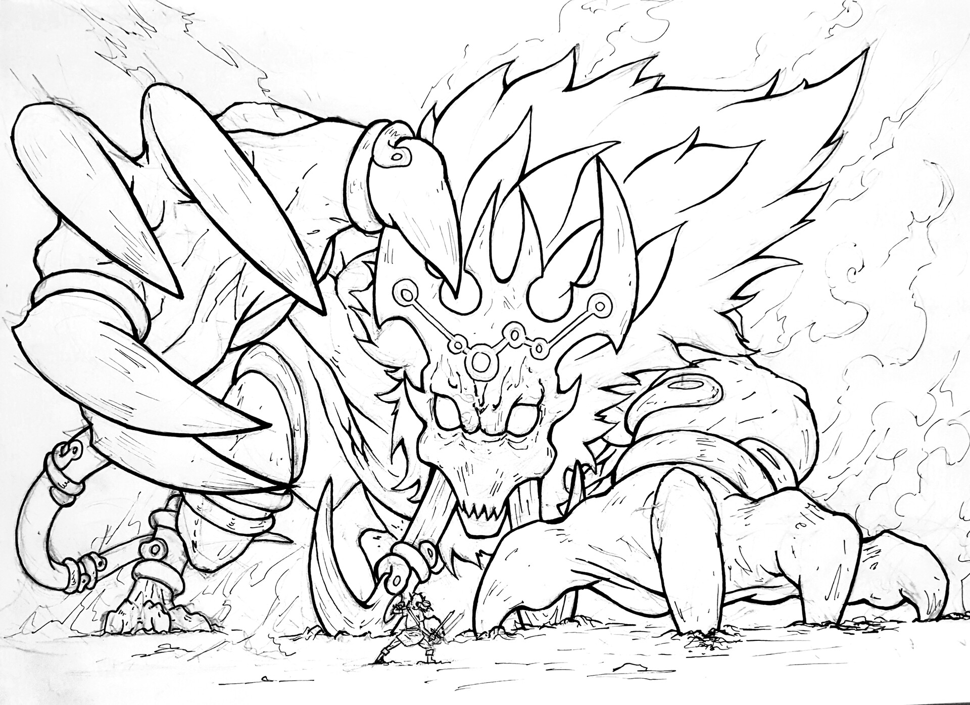 ganon coloring pages