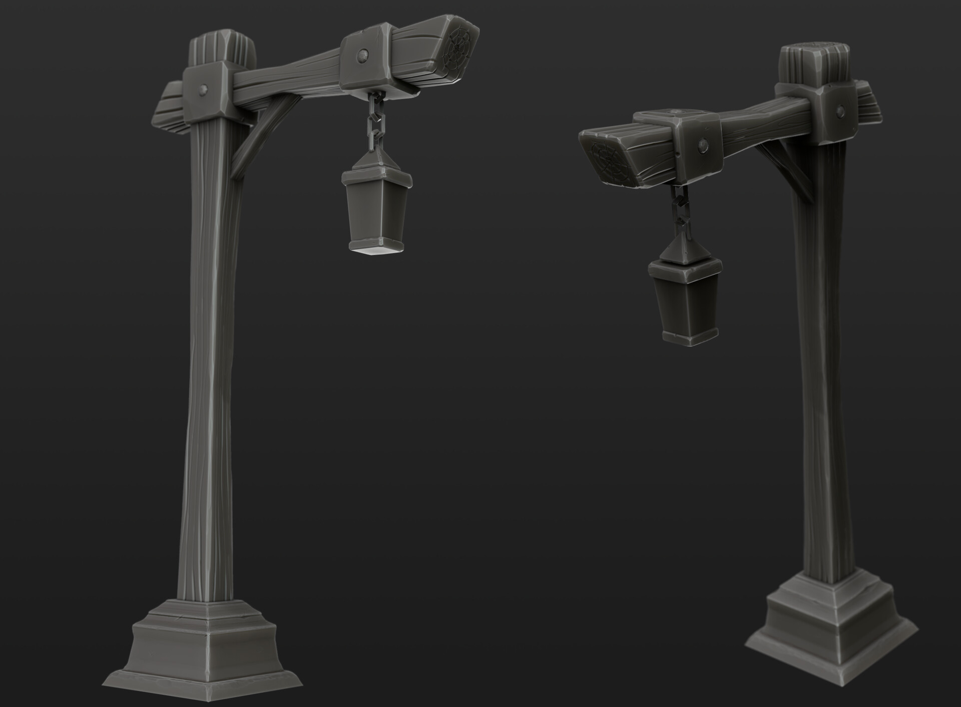 ArtStation - Stylized Lamppost (WIP)