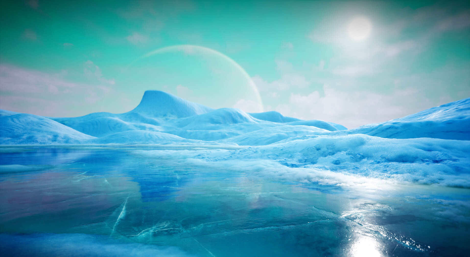 ArtStation - Frozen Biome - No Man's Sky Challenge