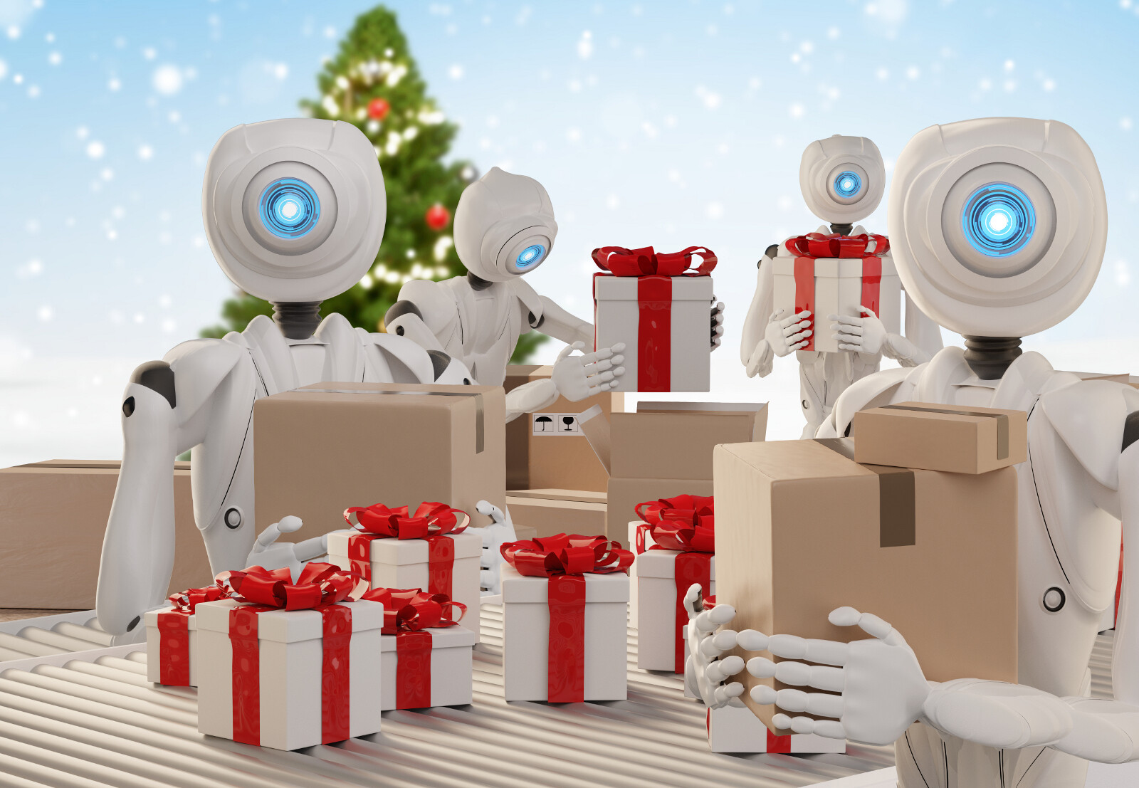 ArtStation - autonomous robots for Christmas