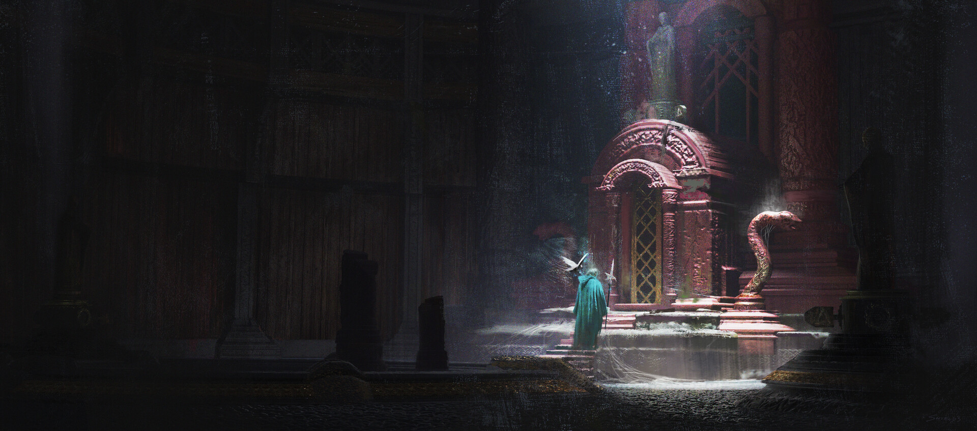 ArtStation - The Foretelling’s of Fimbulwinter (Temple Of Fate Exploration)