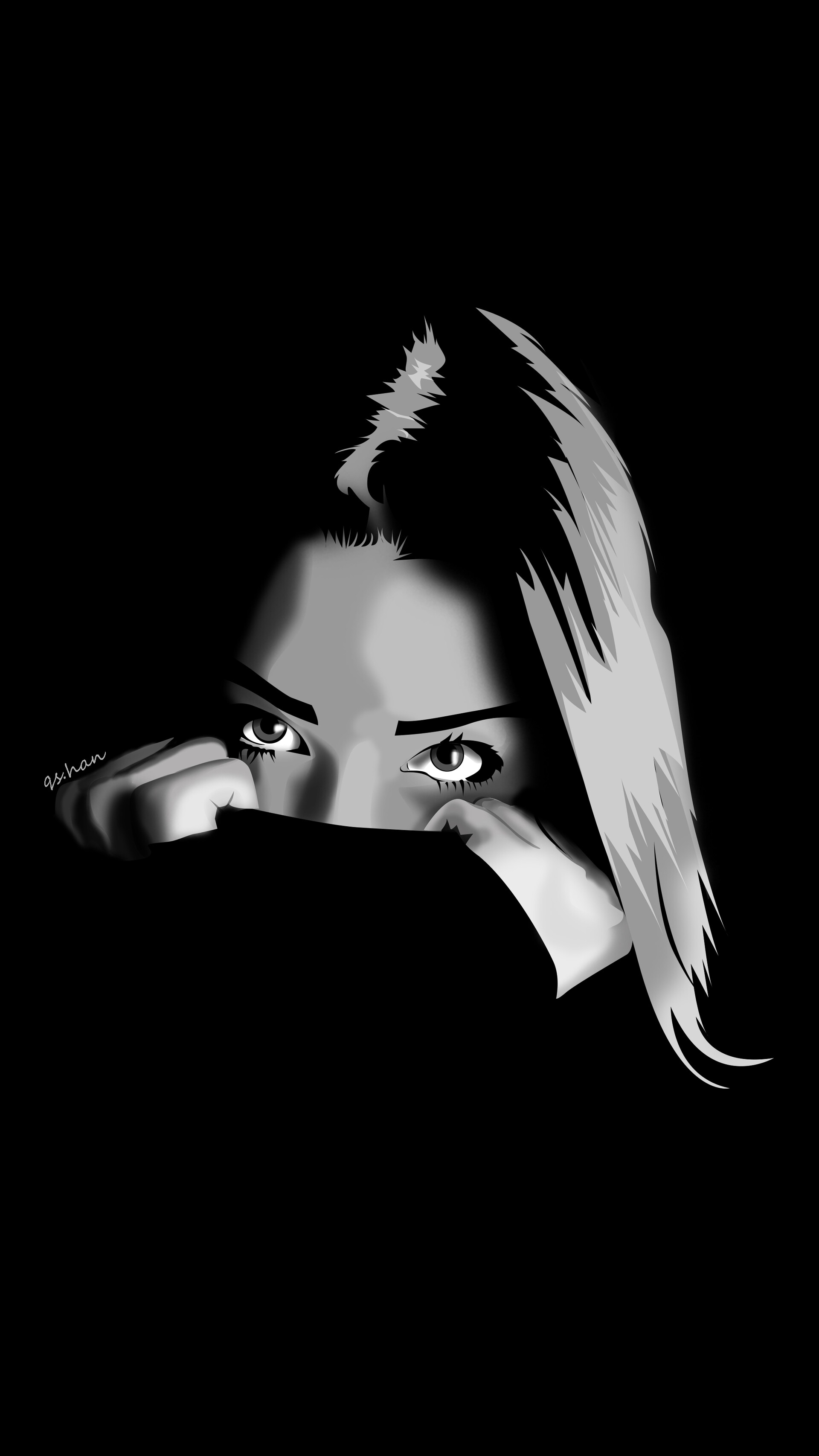 ArtStation - Girl in shadow