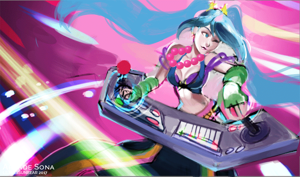 Arcade Sona Wallpaper