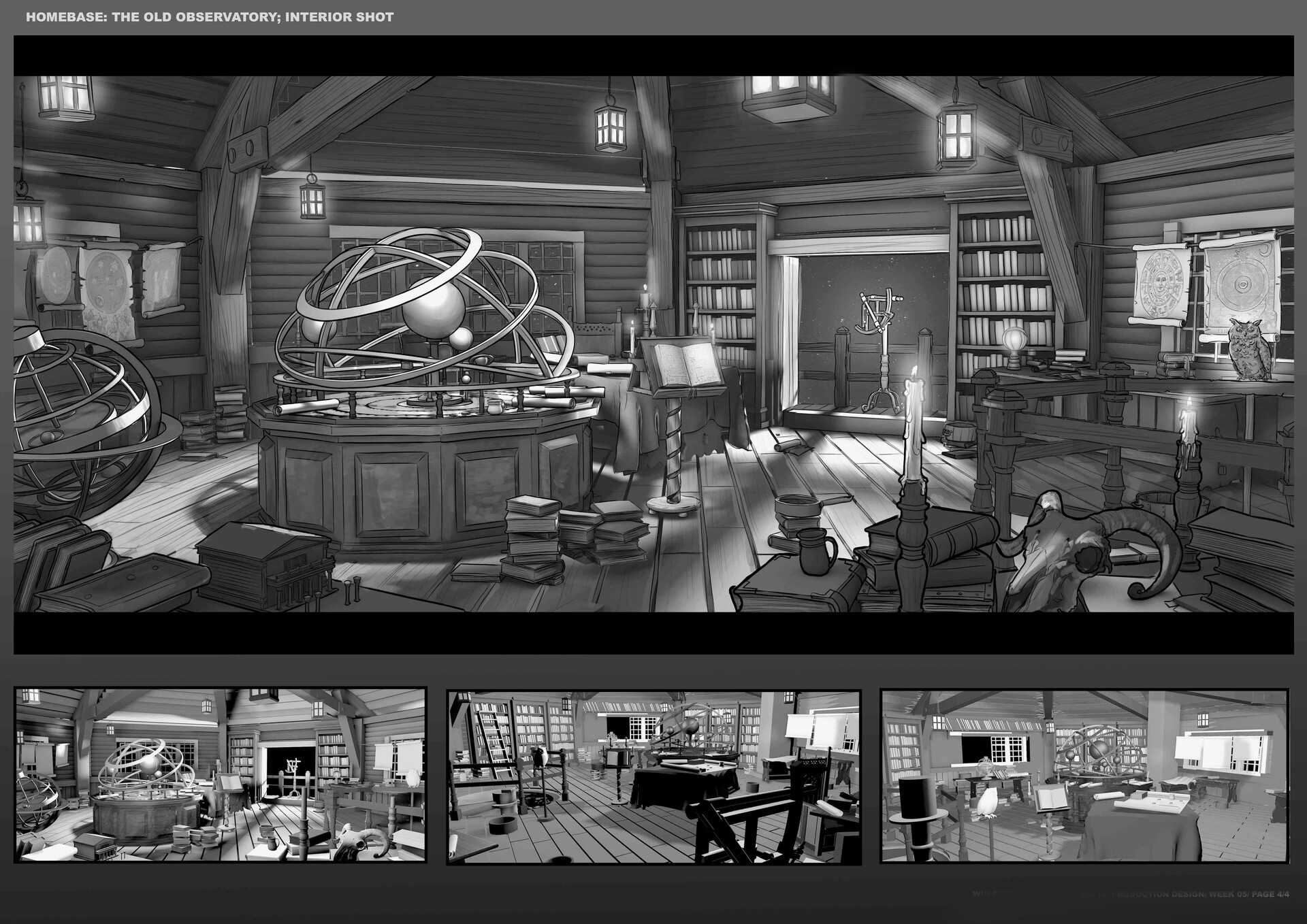 ArtStation - Homebase - The Old Observatory, Interior Production Shot