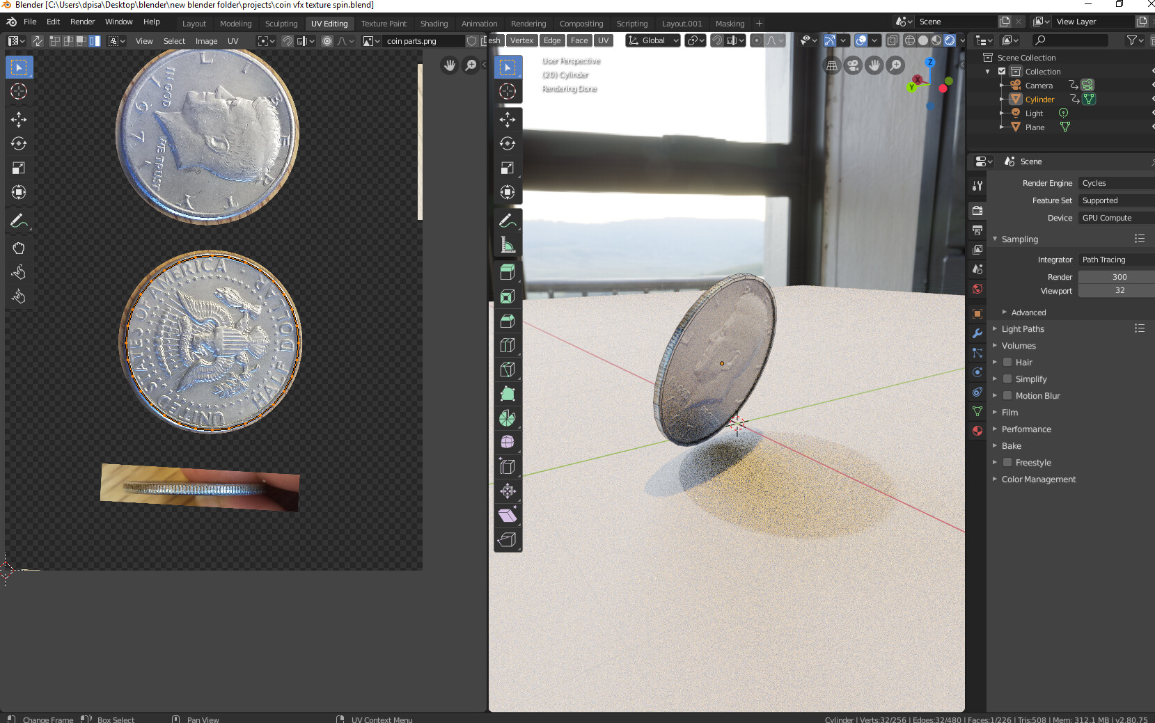 David Pisano - Realistic Coin Compositing Test