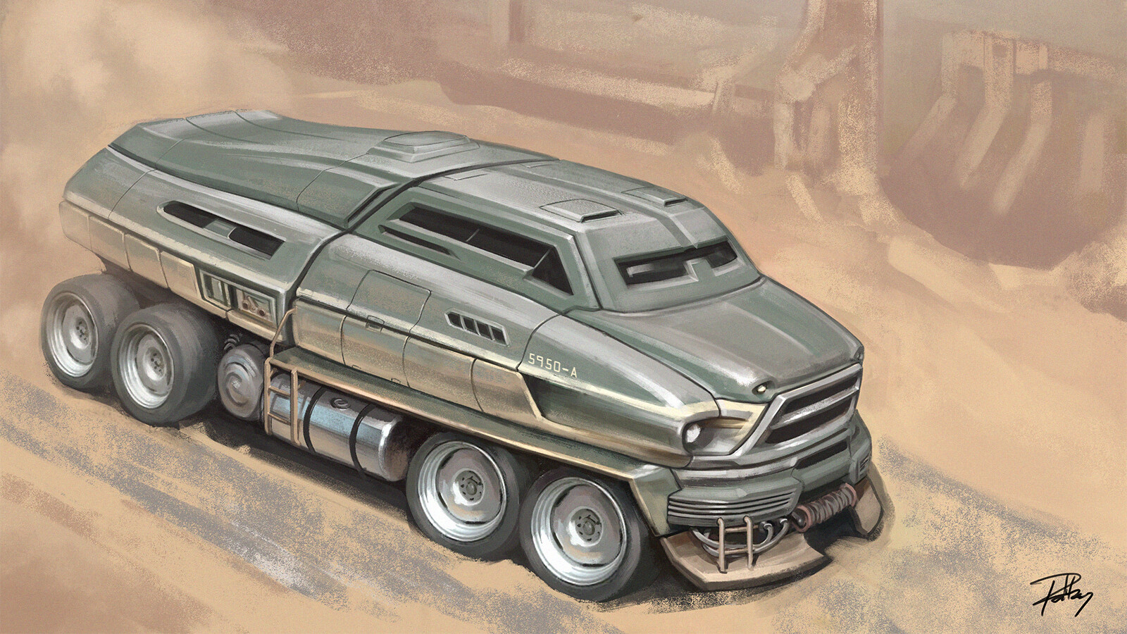 ArtStation - Eightwheeler APC