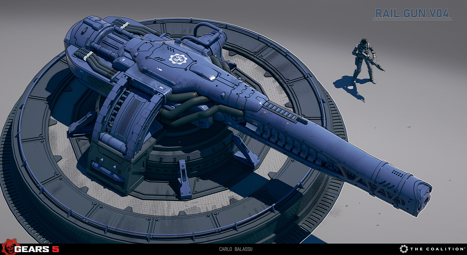 Carlo Balassu - Gears 5 - Rail Gun