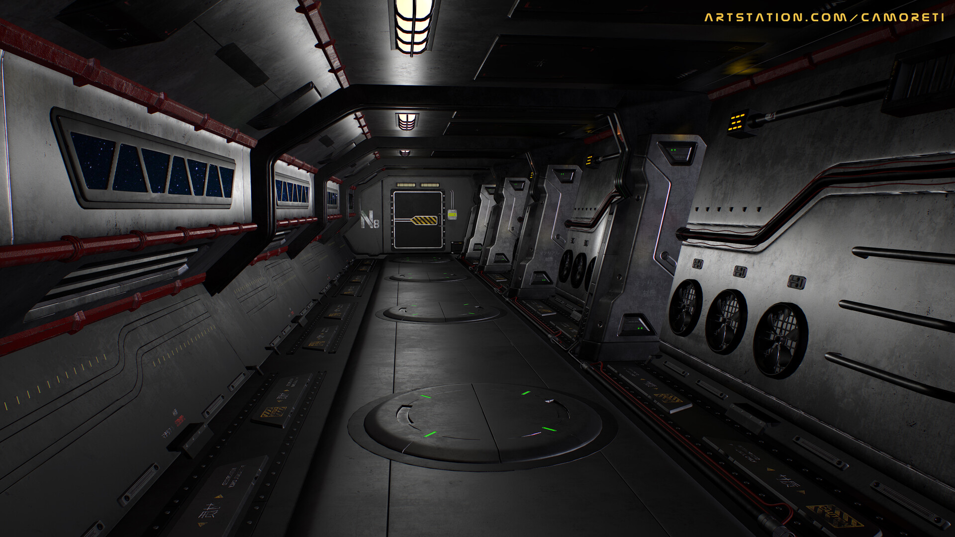 ArtStation - Sci-Fi Corridor. Modular Environment