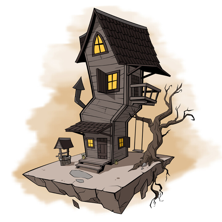 ArtStation - Crooked house