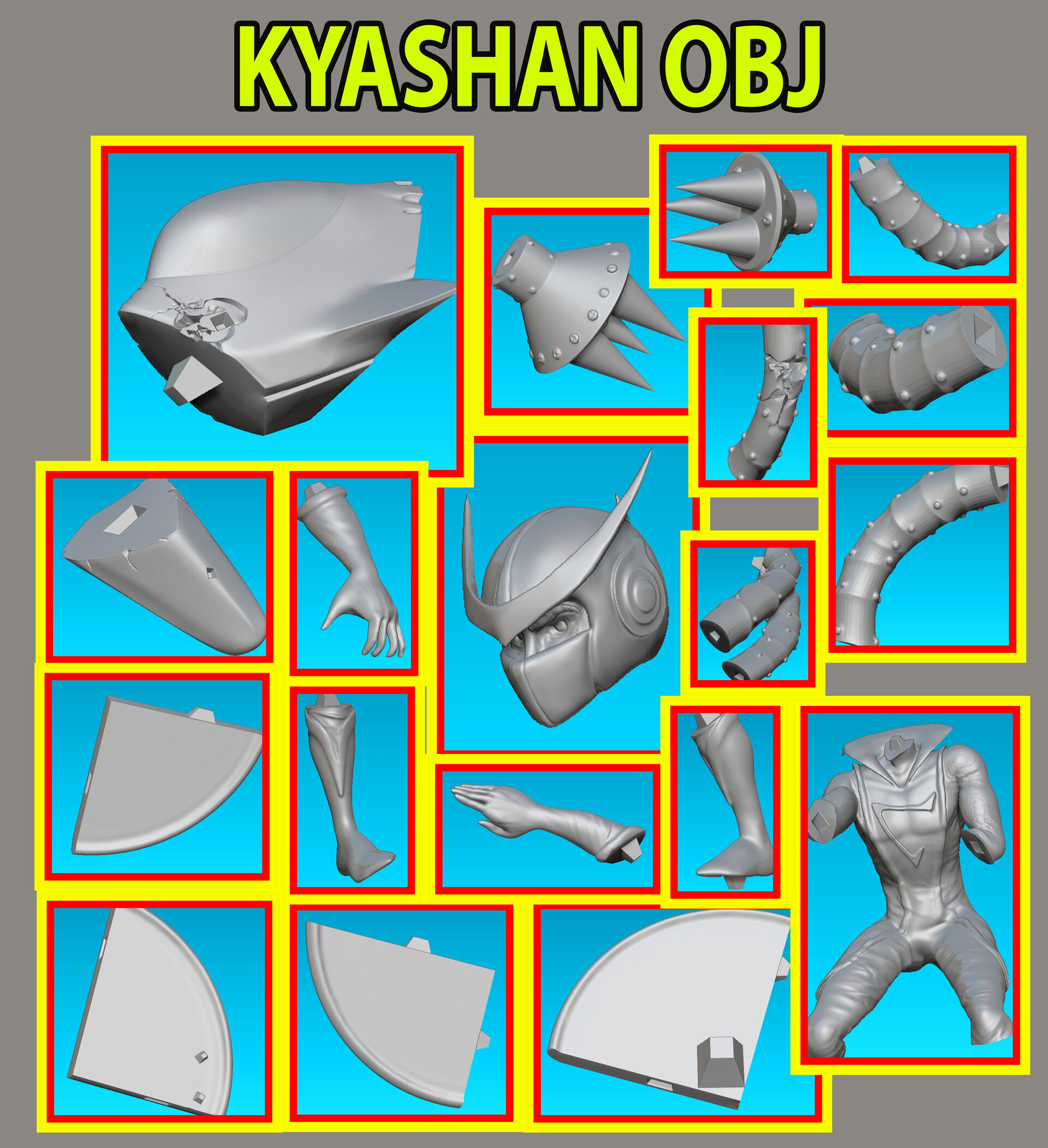Kaniel Outis - KYASHAN SEEKS TO SAVE HIS FLENDER MARINE FILES OBJ / STL ...