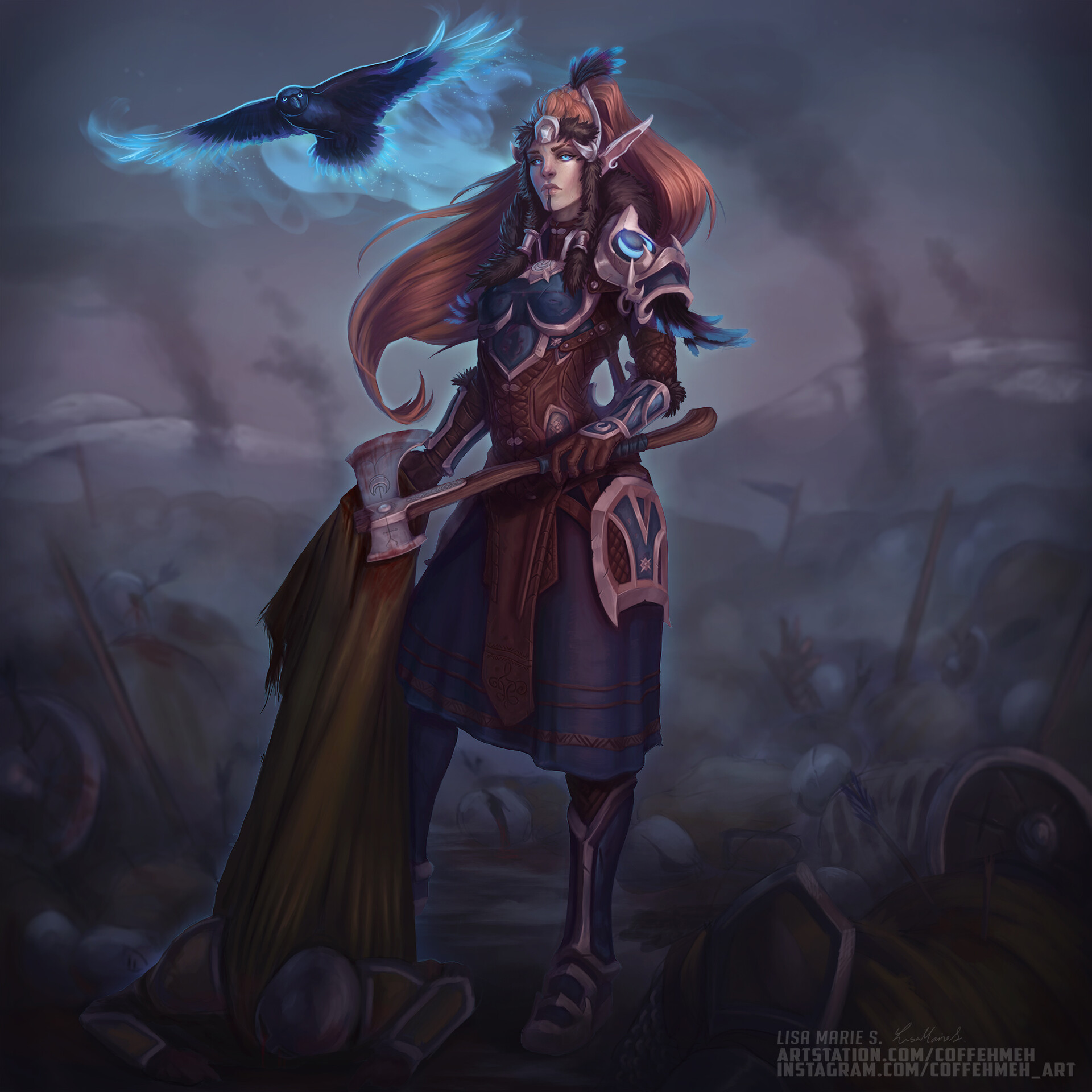 ArtStation - Elf Warrior - General Merialeth