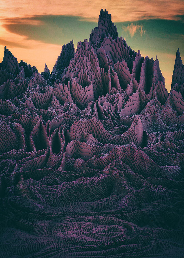 ArtStation - Abstract Mountain