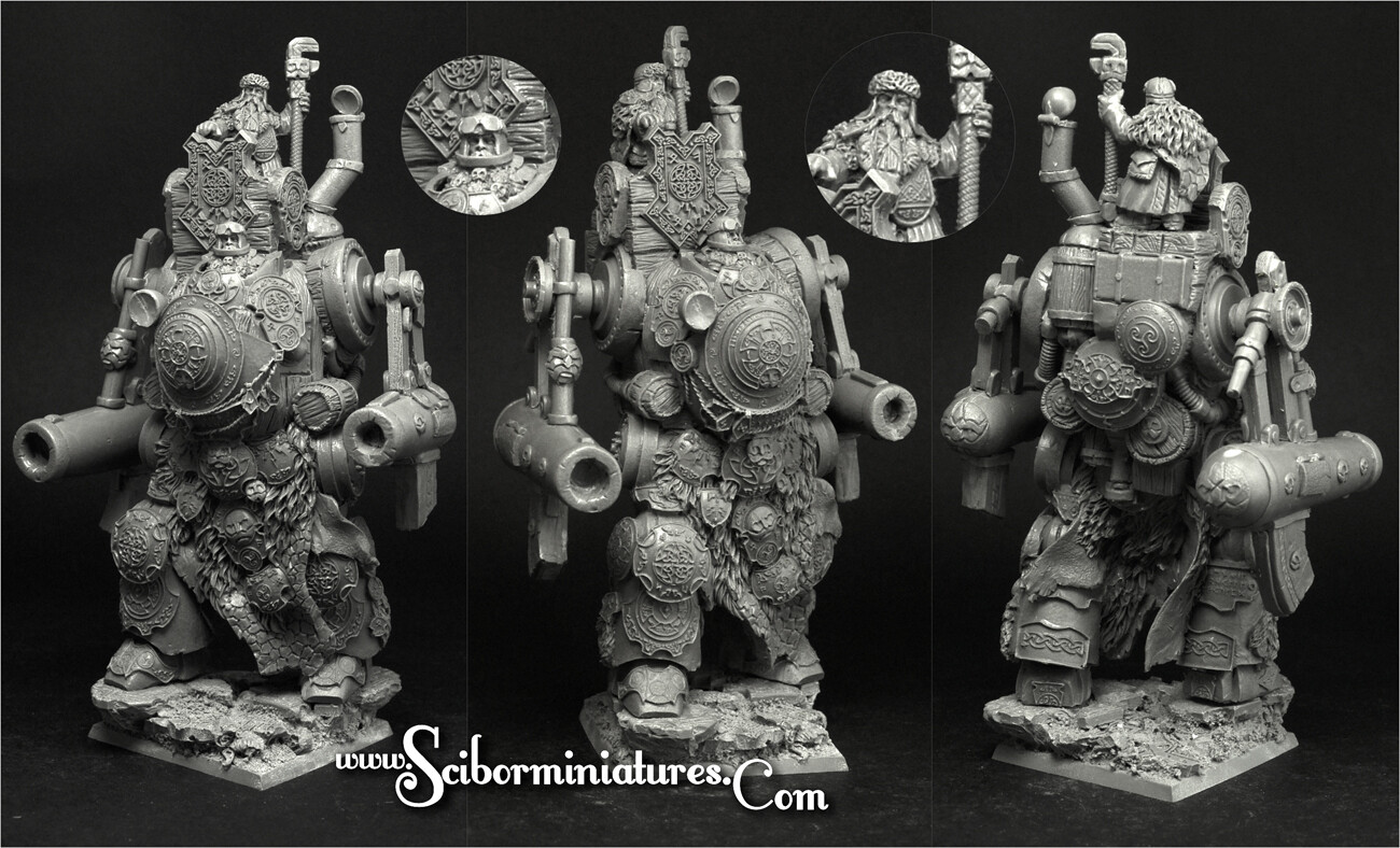 ArtStation - Dwarven Artillery Golem miniature