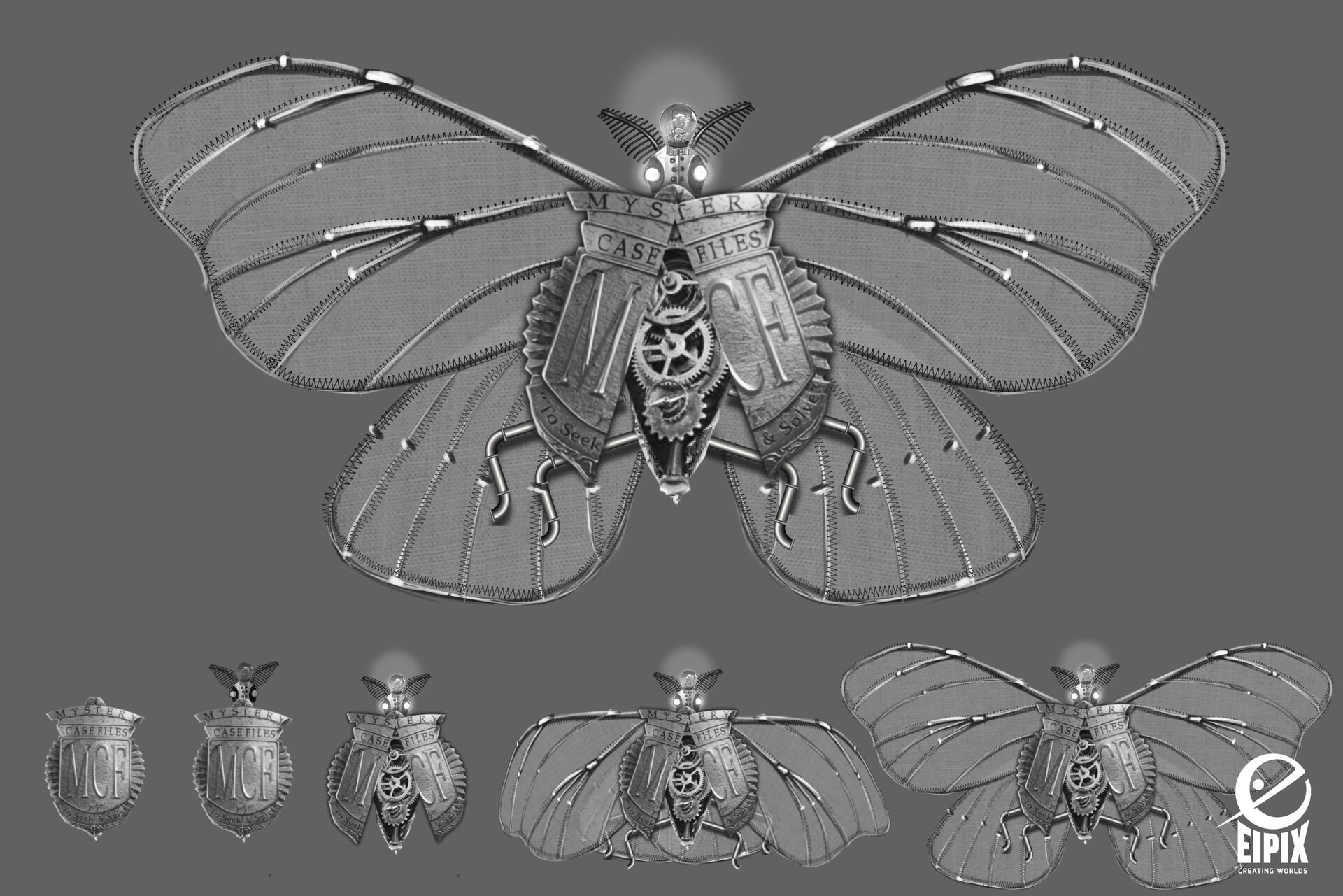 ArtStation - Mechanical moth concept art- Mystery Case Files: Moths to ...