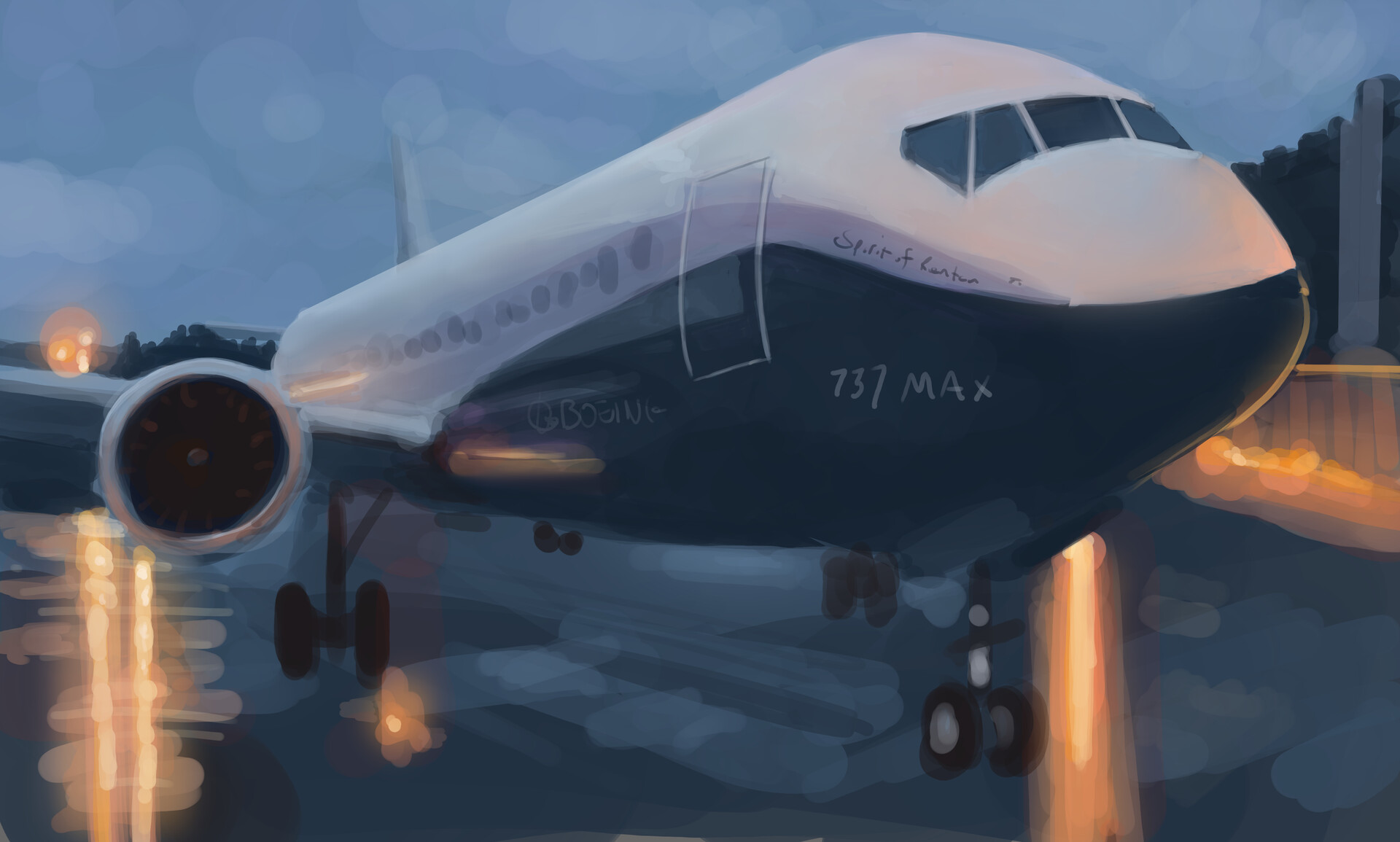 ArtStation - Color Study - Plane