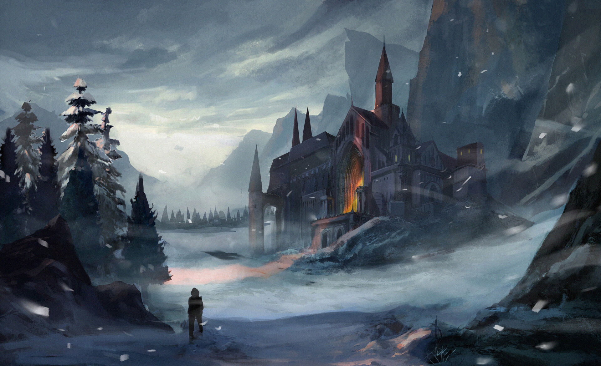 Rokuman - Environment matte Painting