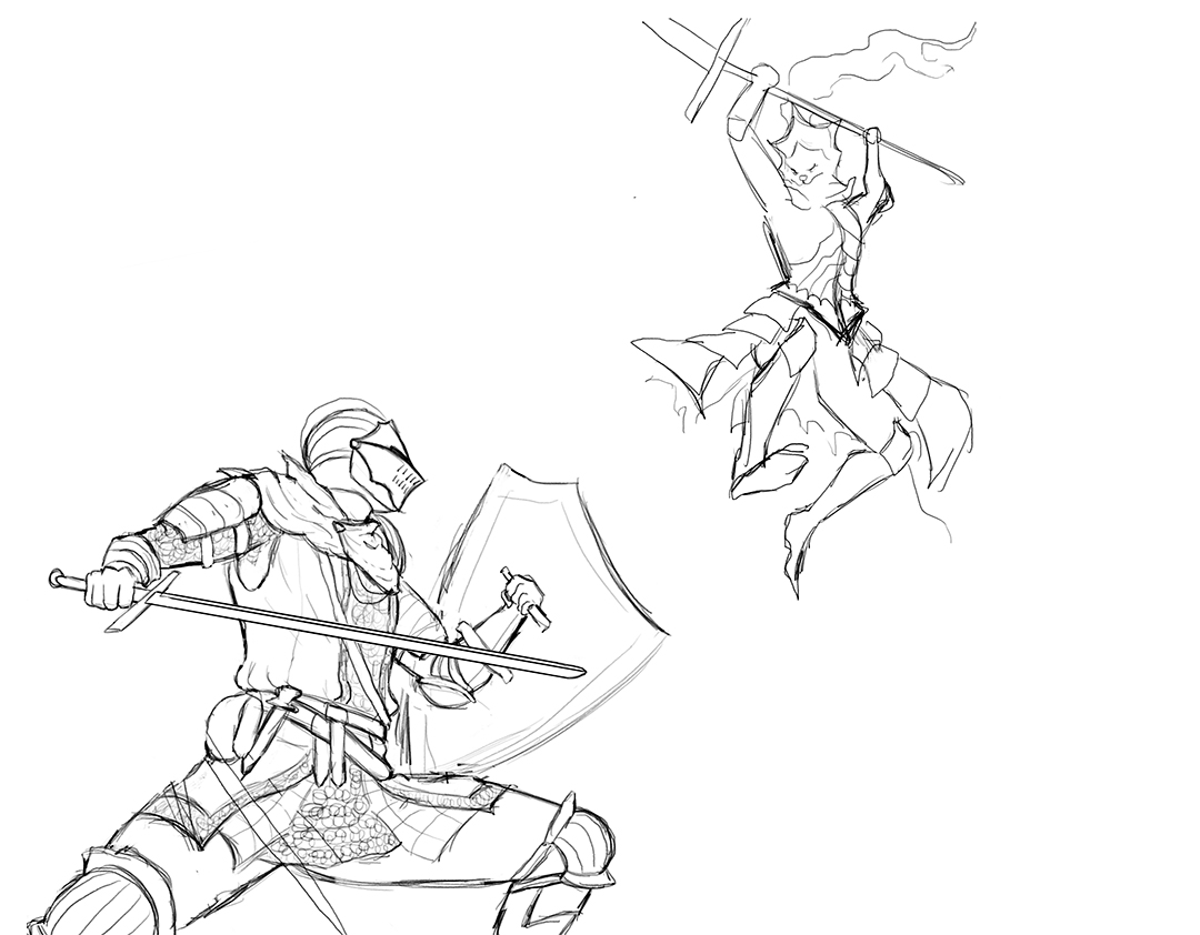 how to draw dragon slayer ornstein