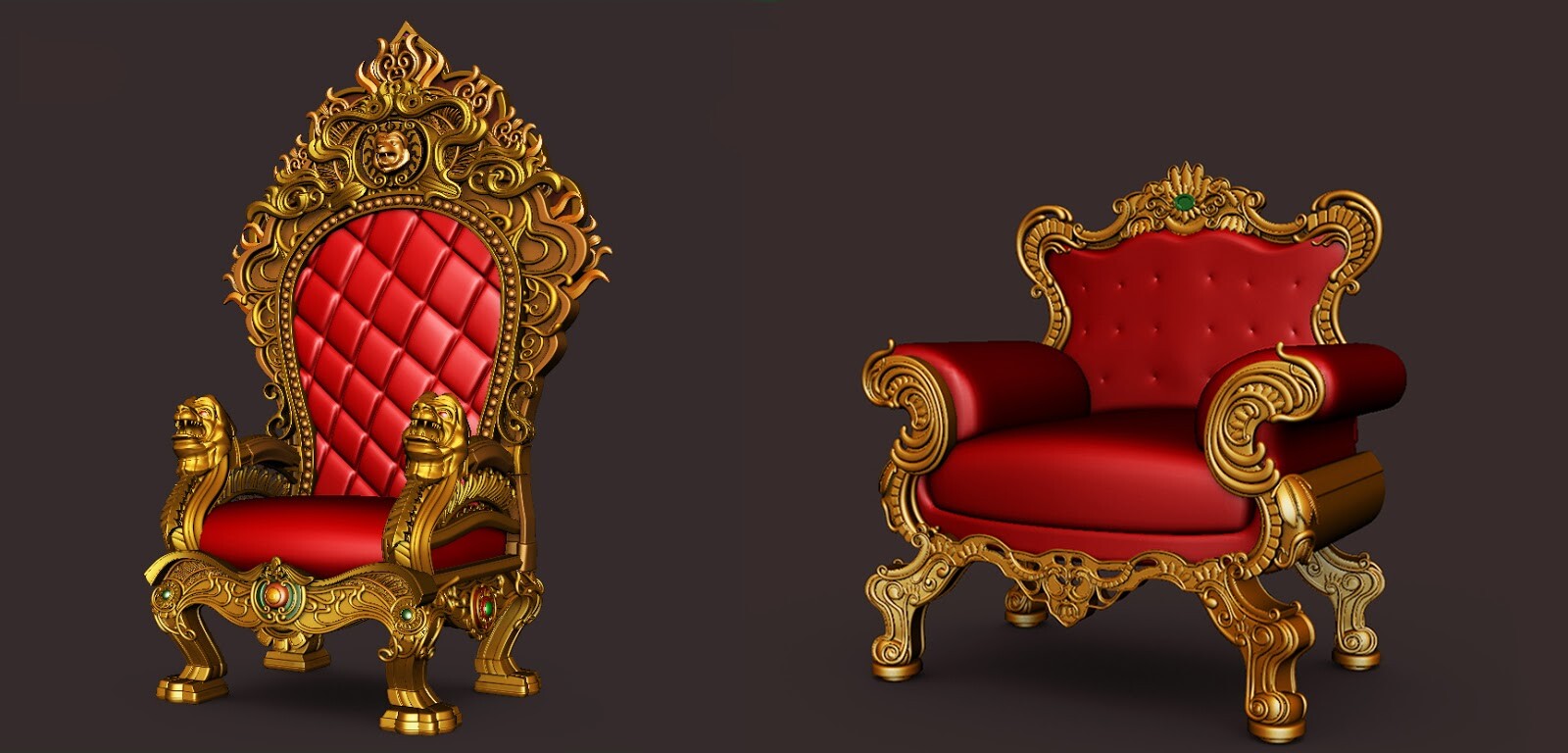 ArtStation - Kings Chairs
