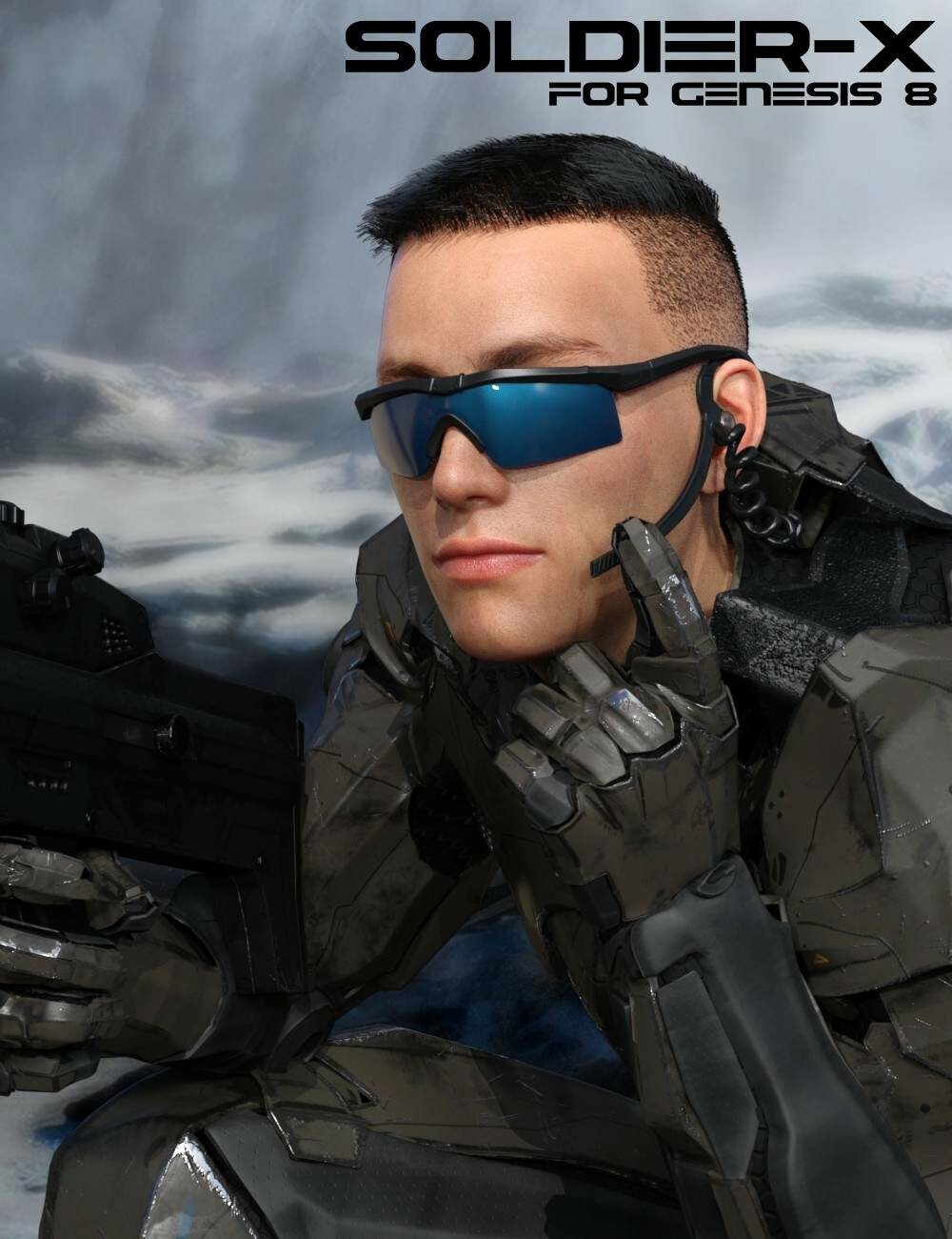 ArtStation - Soldier-X Armor and Weapon for Genesis 8