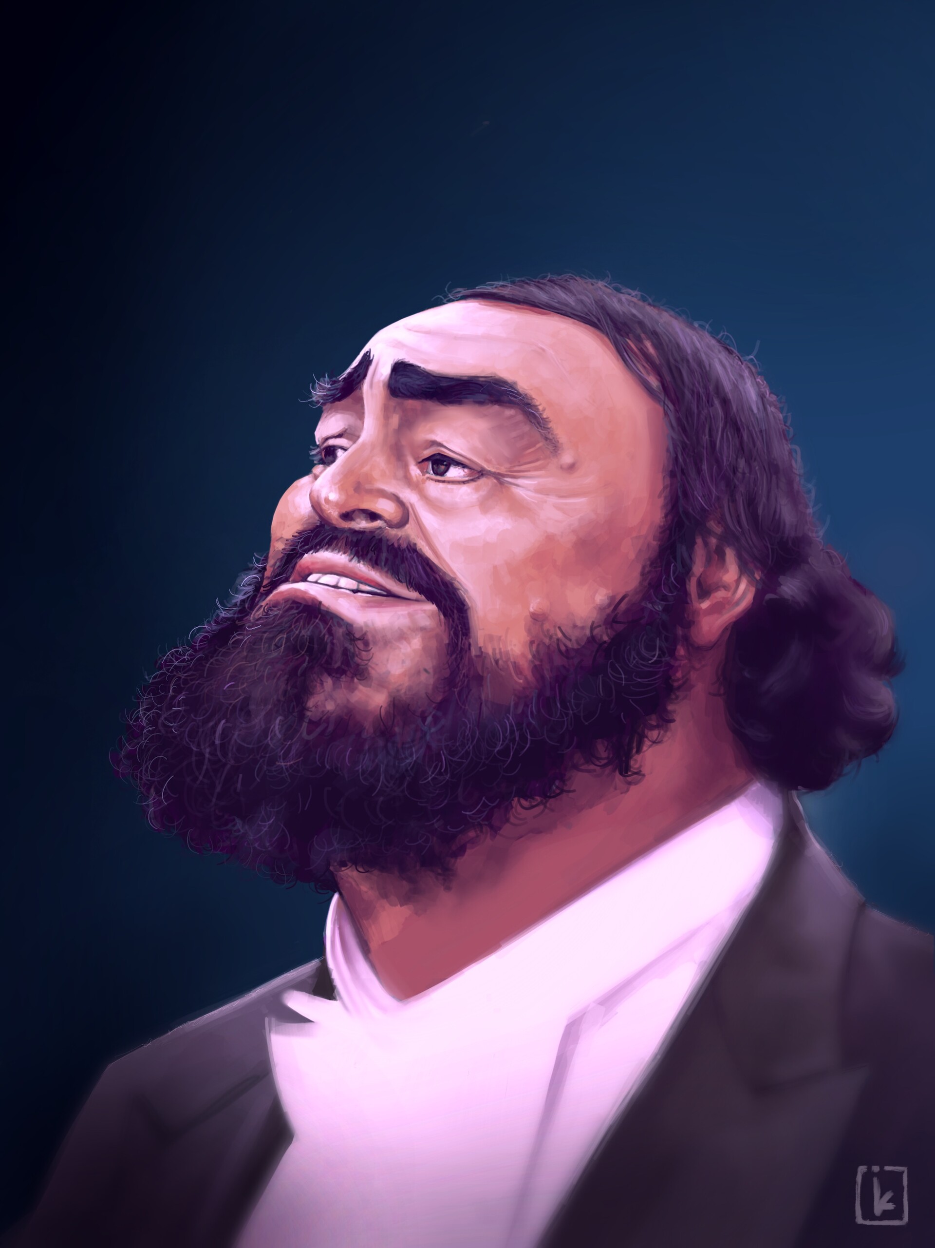 ArtStation - Luciano Pavarotti